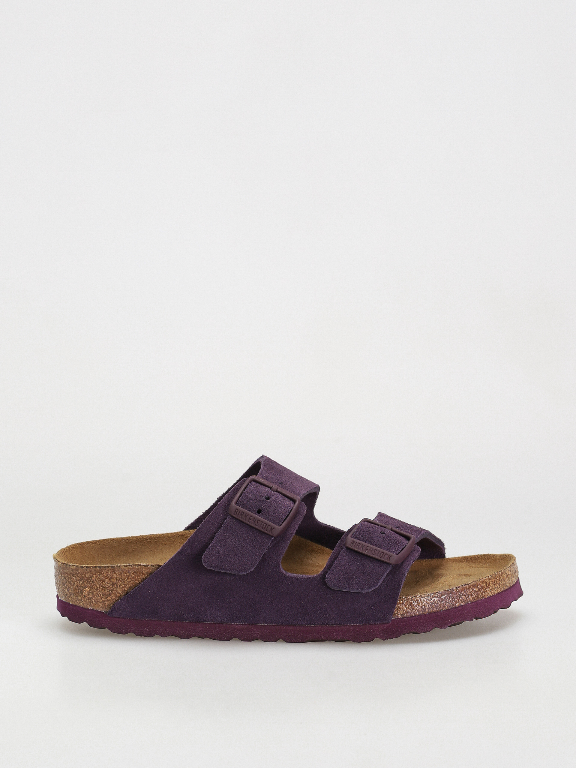 Birkenstock Arizona Suede Leather Narrow Flip-flops Wmn - violet (wine)