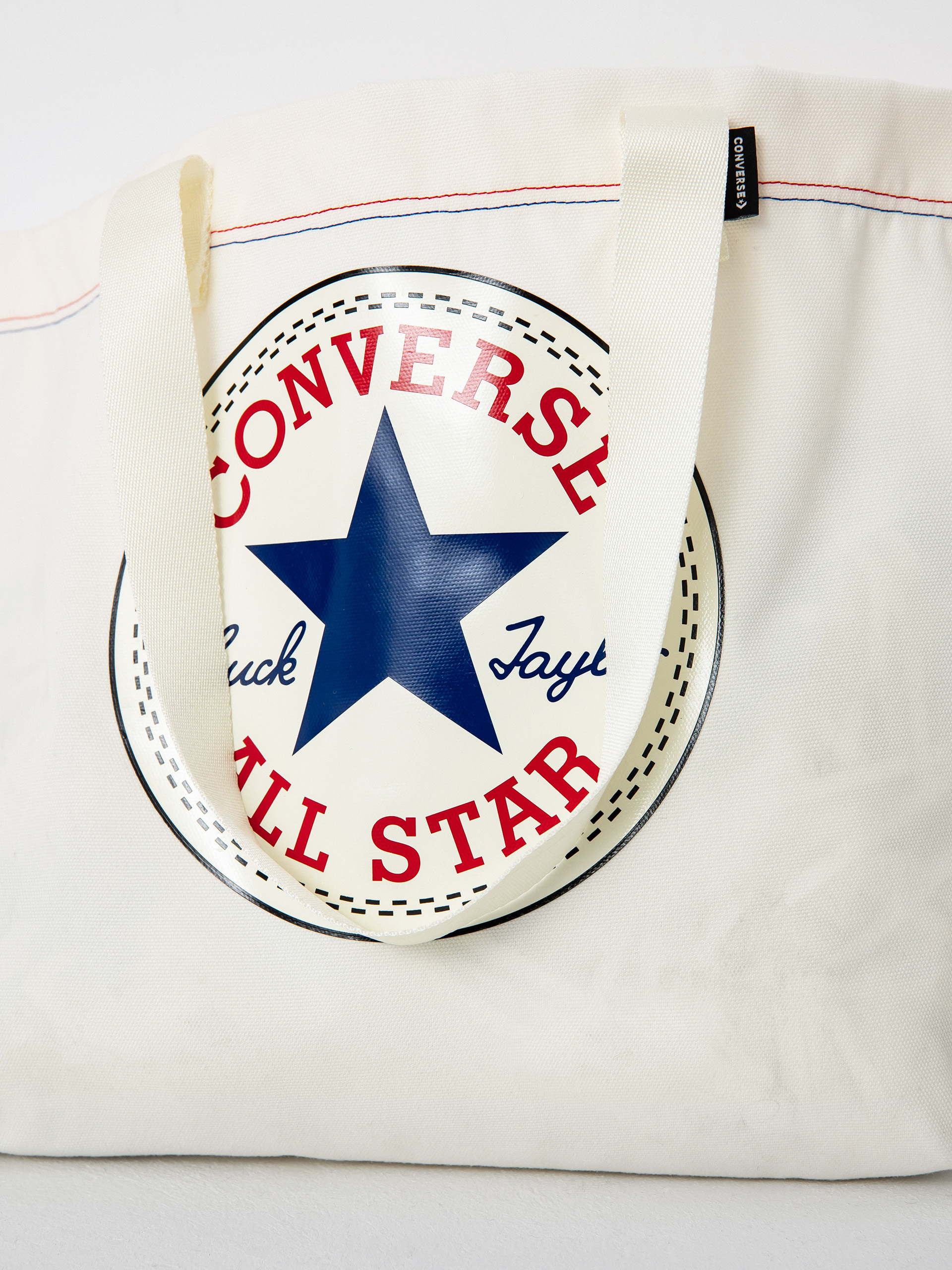 Converse Canvas Tote Bag (egret/converse blue)