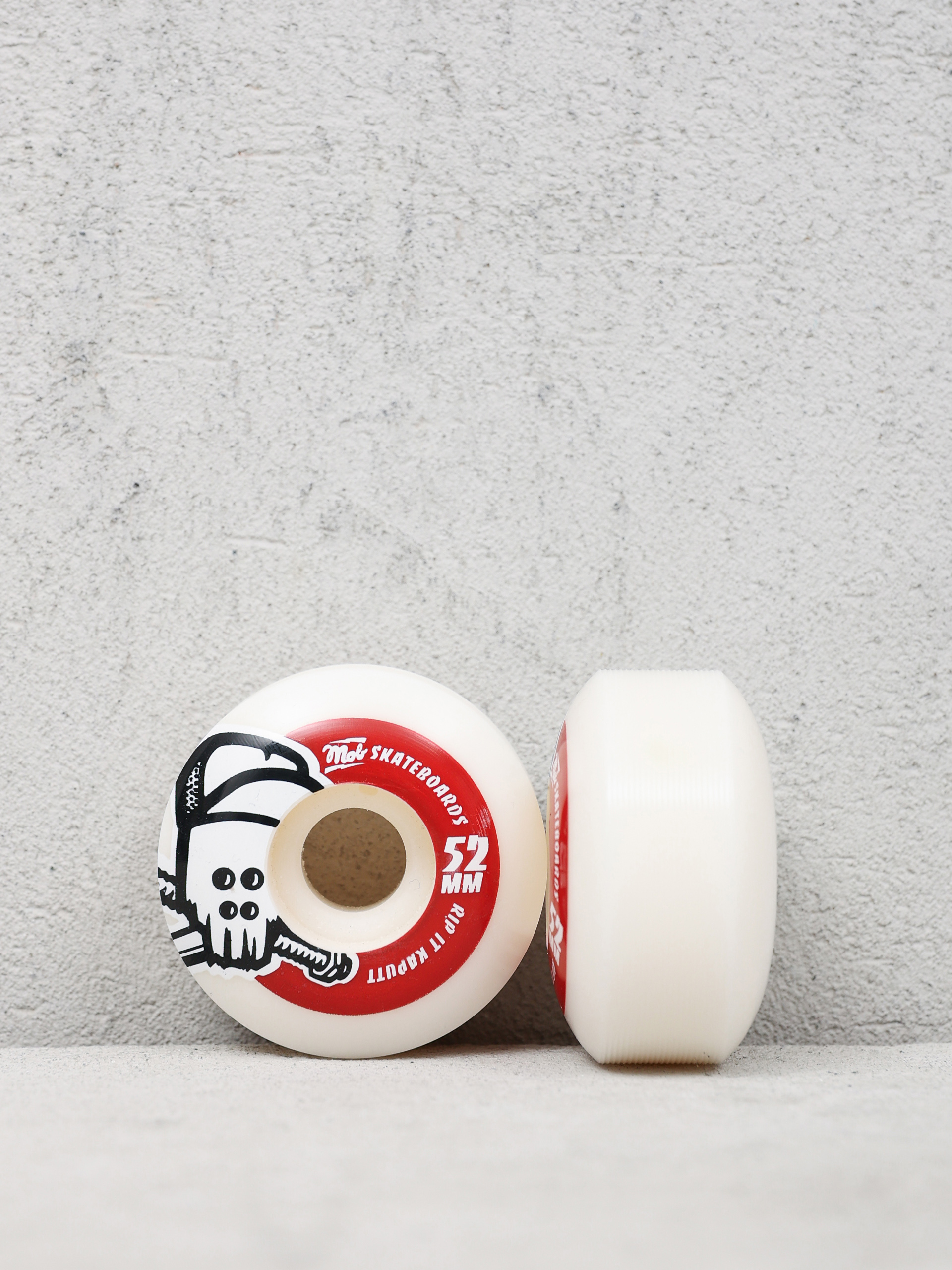 Mob Skateboards Wheels Skull - white (white/red)