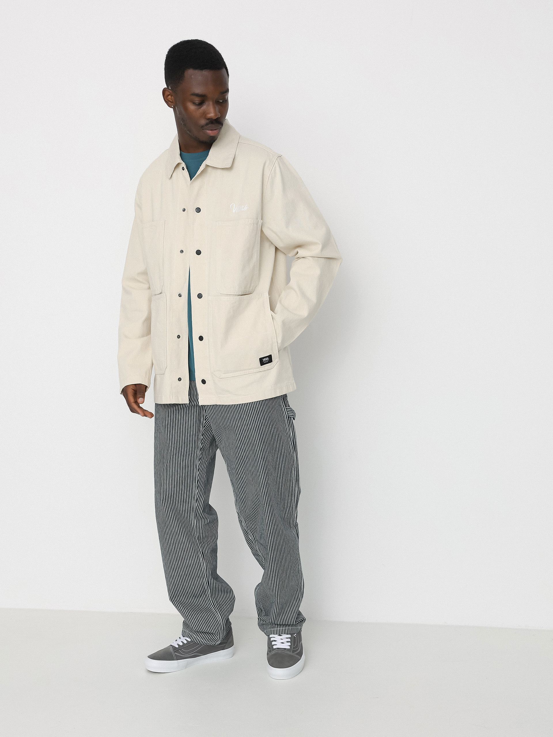 Vans Hickory Stripe Drill Chore Coat Jacket - beige (natural)