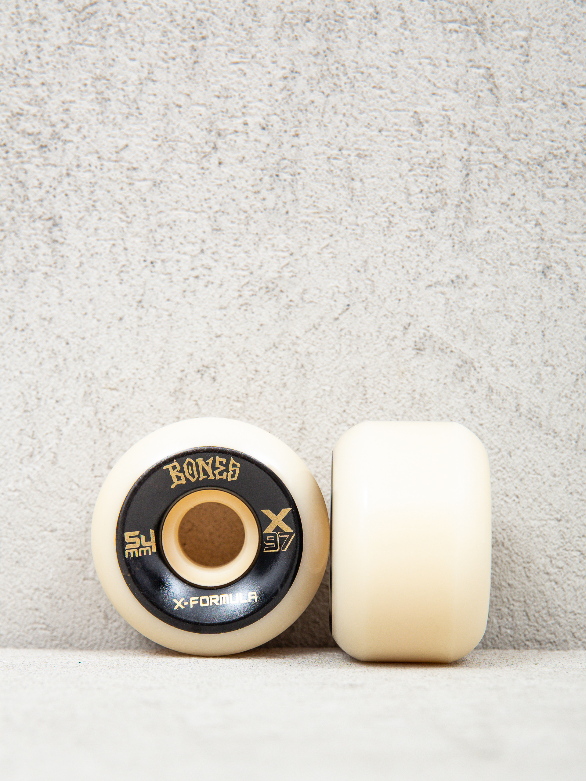 Bones X Formula V6 Widecut 97A Wheels - white, black (white/black)
