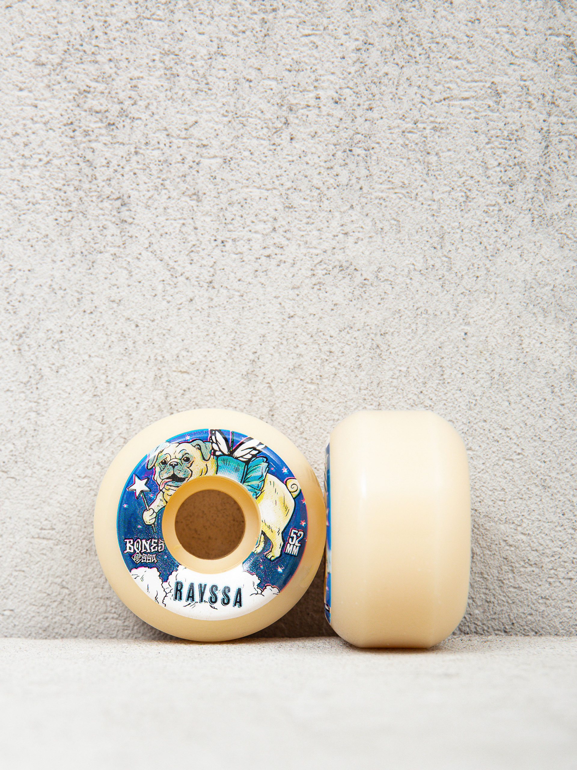 Bones Leal Slinky V5 Sidecut STF 99A Wheels - white, blue (natural/navy)