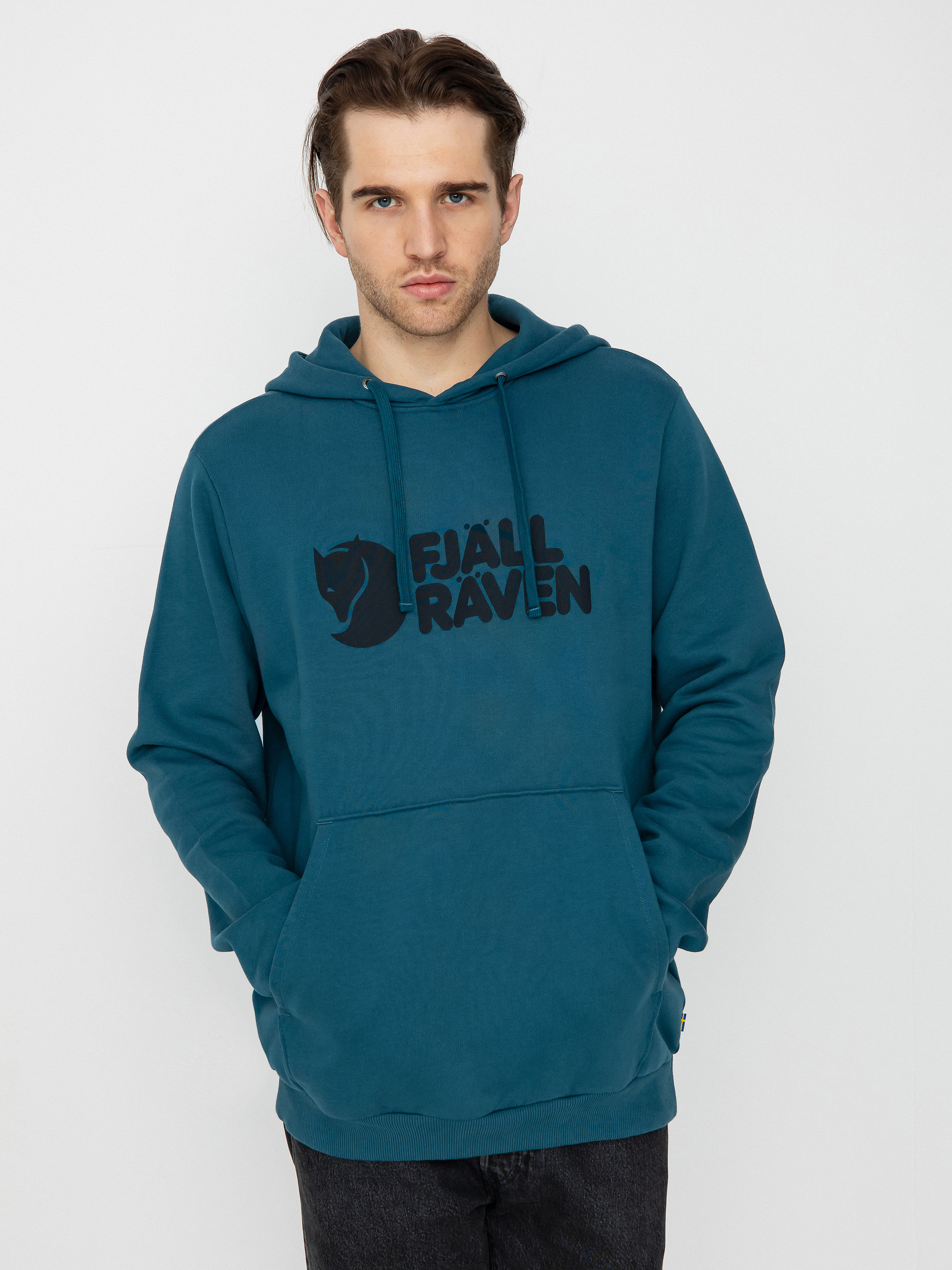 Fjallraven Logo HD Hoodie - Blau (deep sea)