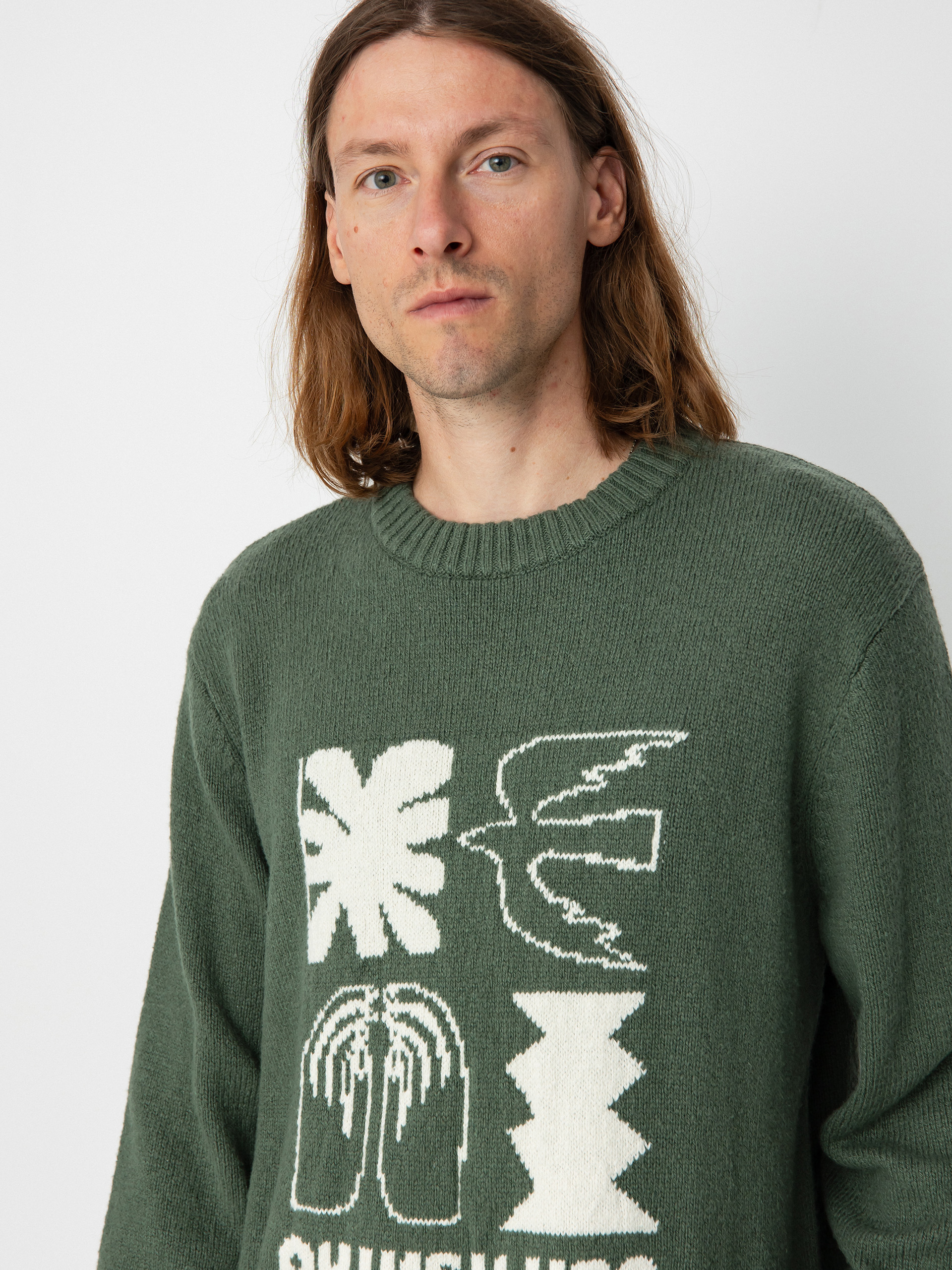 Quiksilver Dowally Sweater - green (laurel wreath)