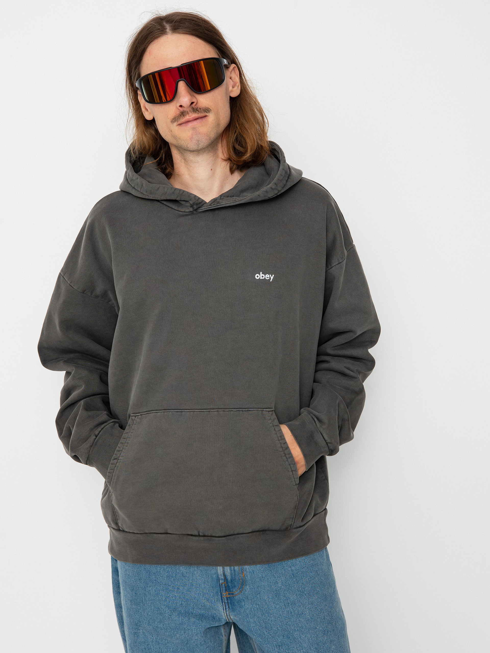 OBEY Lowercase Pigment HD Hoodie - black (pigment digital black)