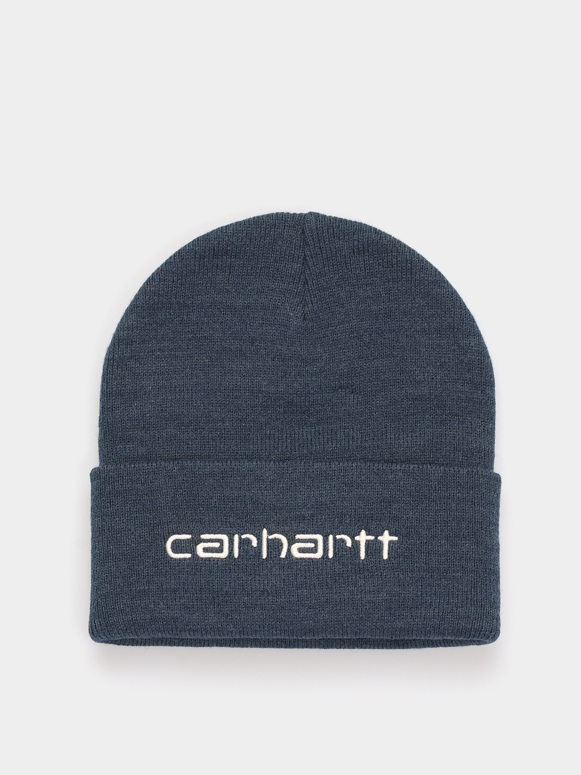 Carhartt WIP Script Beanie - navy blue (squid/salt)