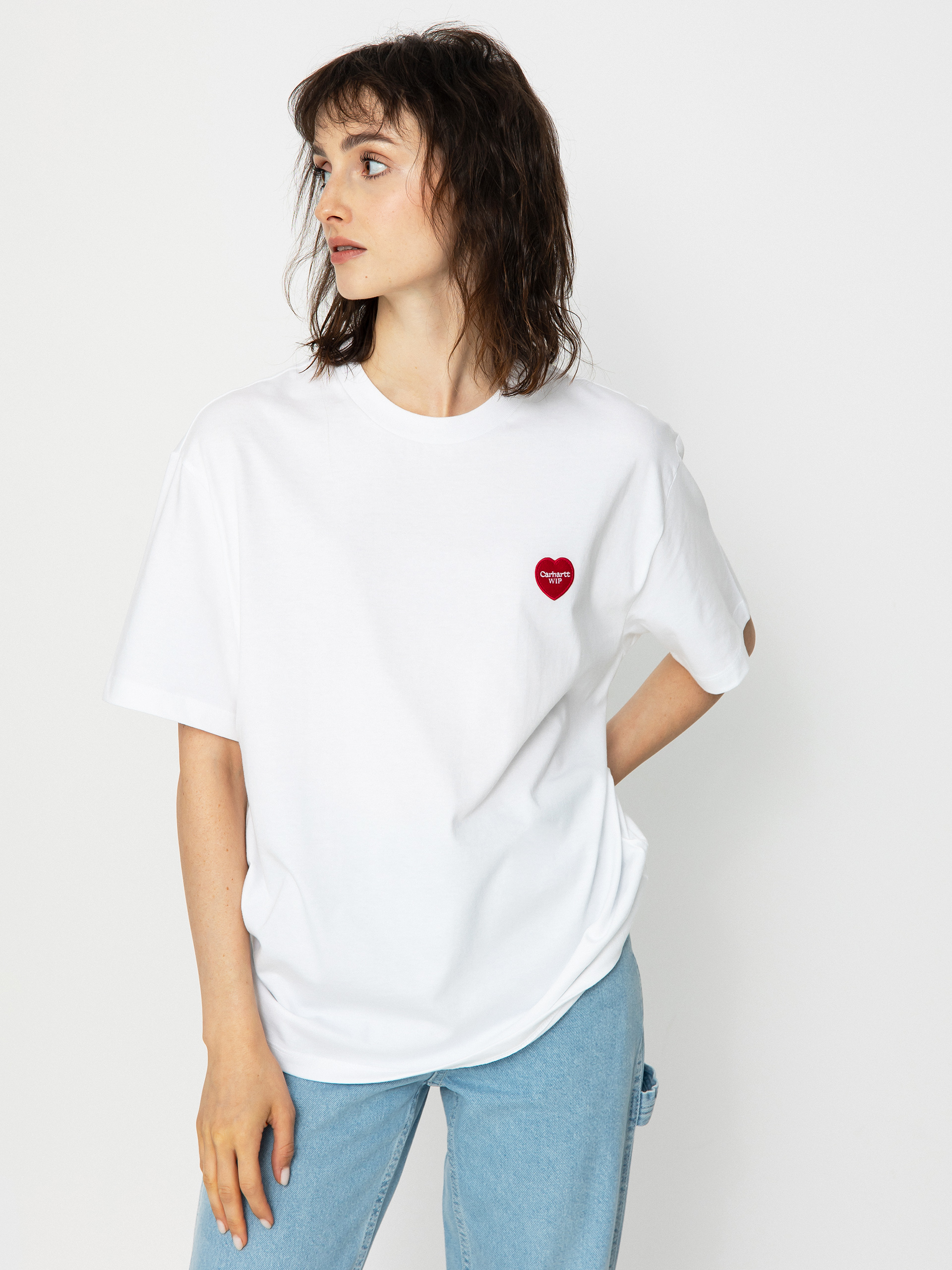 Carhartt WIP Heart Patch T-shirt Wmn - white (white)