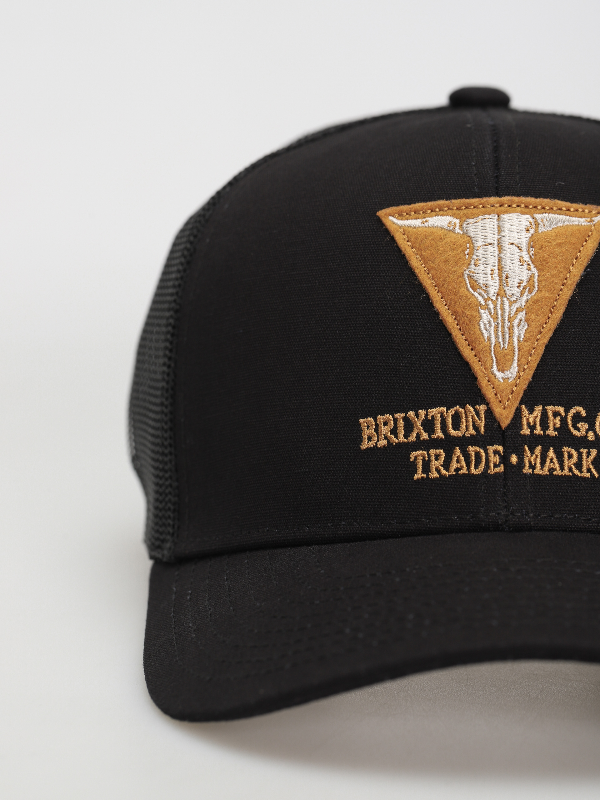 Brixton Gunston Netplus Mp Trucker Hat Cap (black/black)