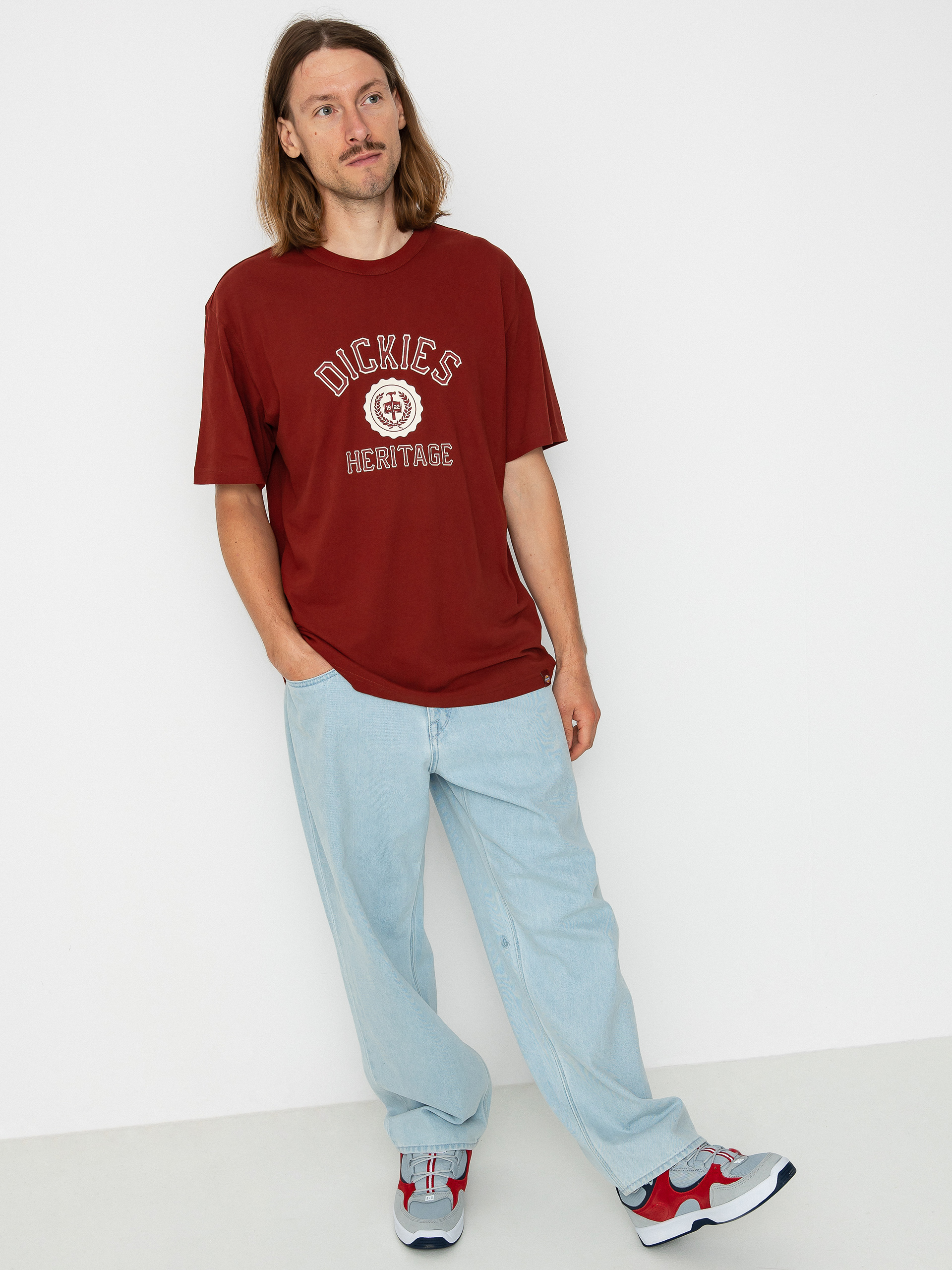Dickies Oxford T Shirt Fired Brick