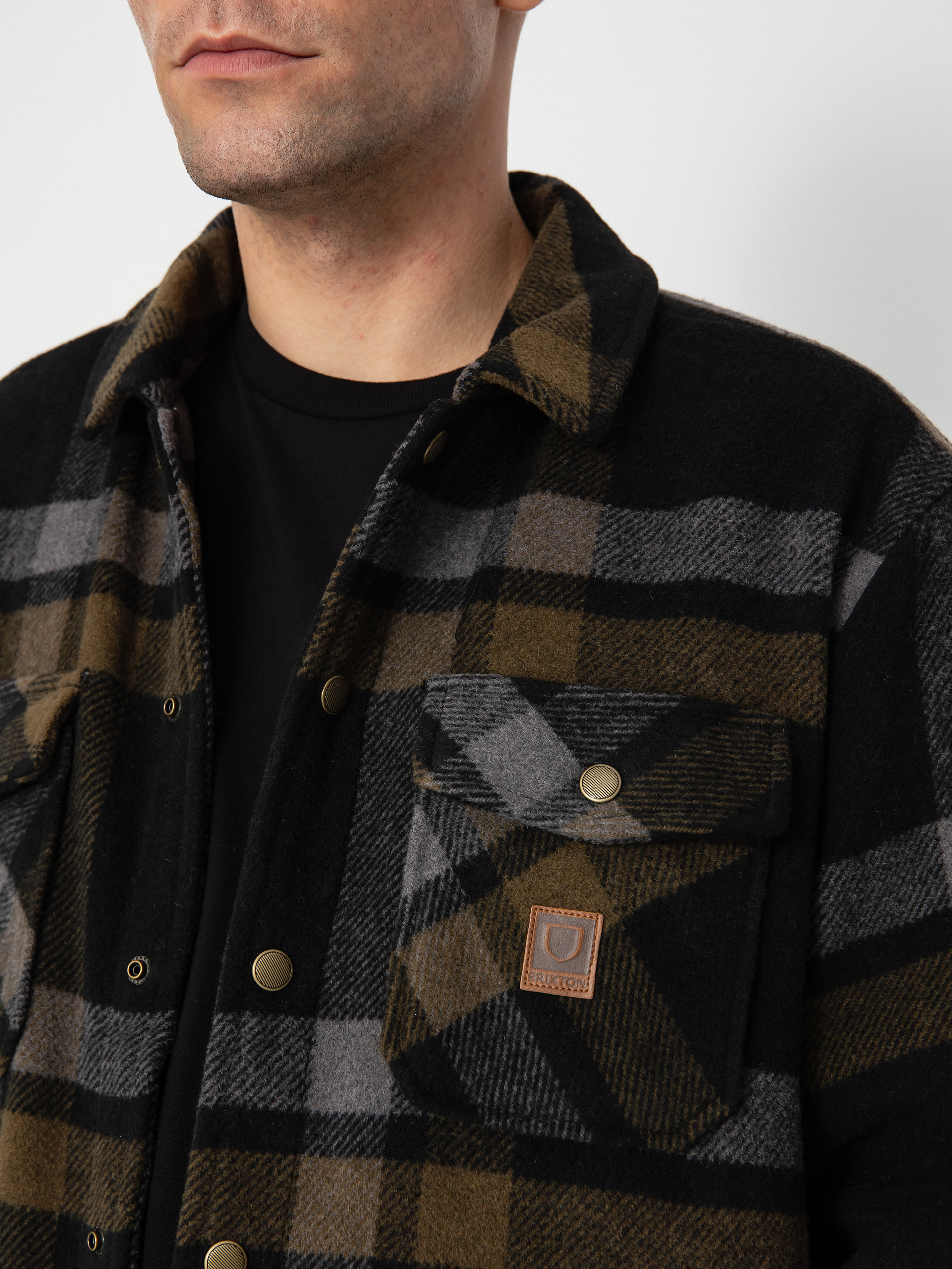 Brixton Durham Lined Jacket - black (black/charcoal/desert palm)