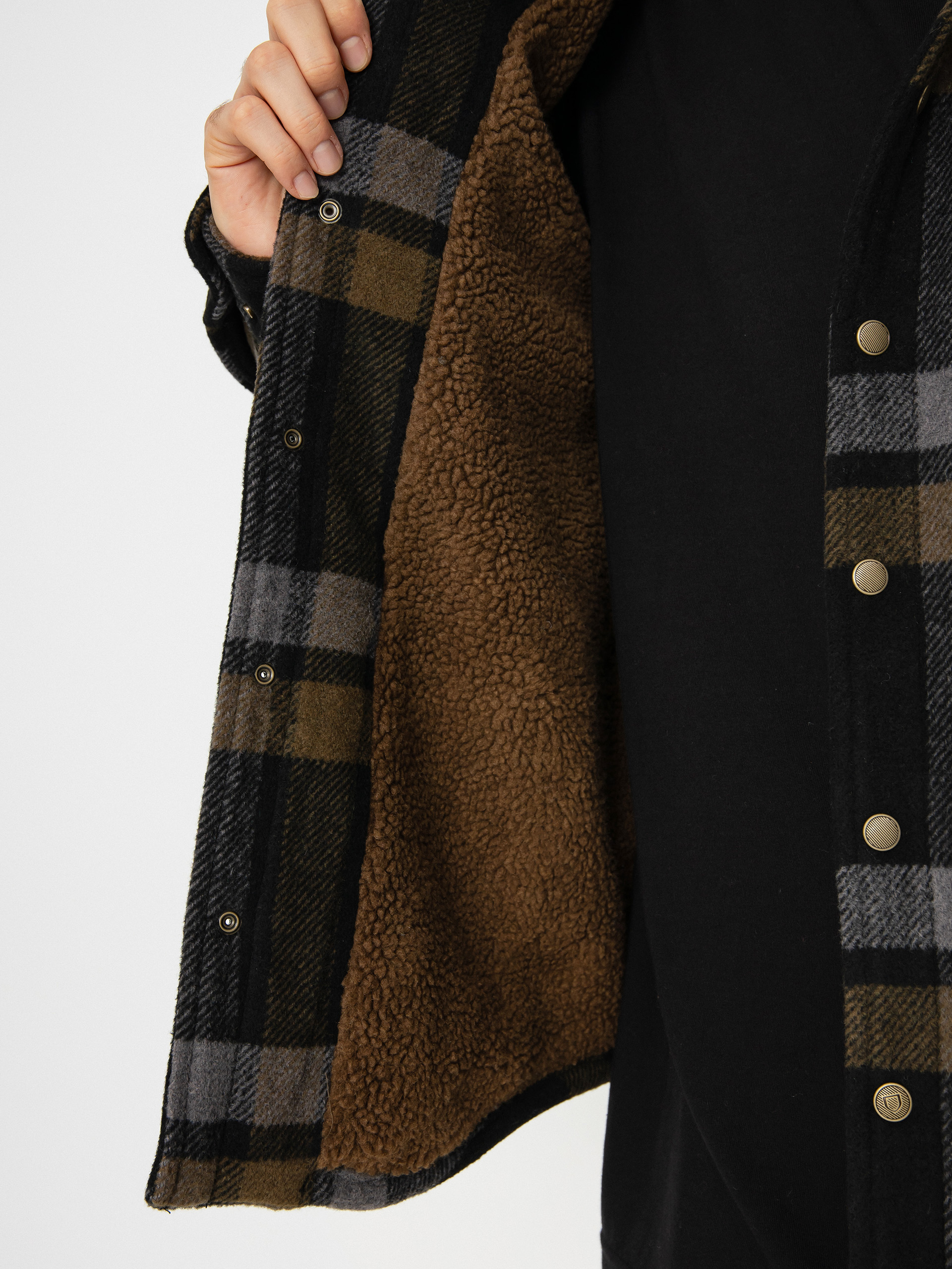 Brixton Durham Lined Jacket - black (black/charcoal/desert palm)