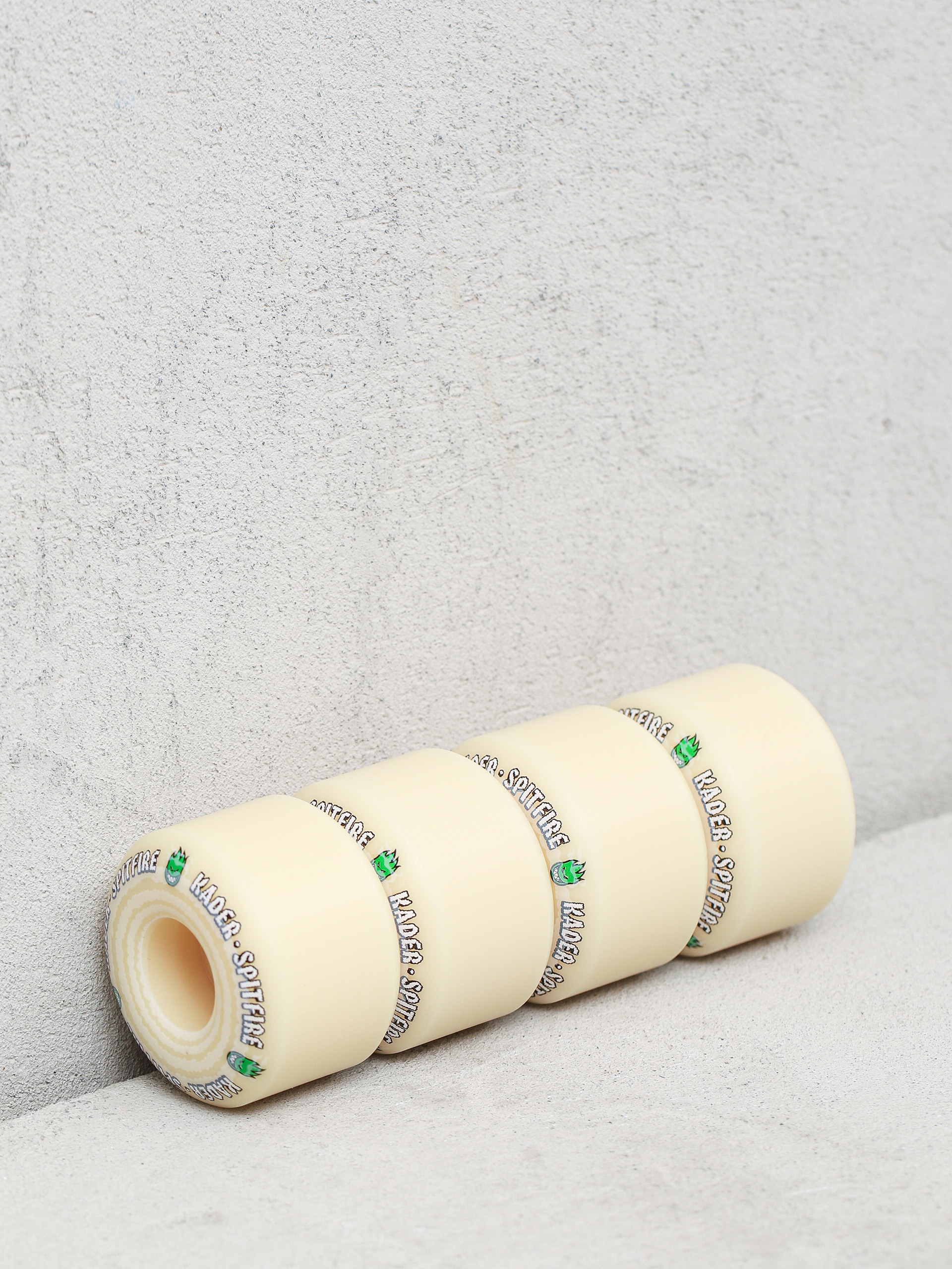 Spitfire F4 99D Kader Puffs Radial Full Wheels (white/green)
