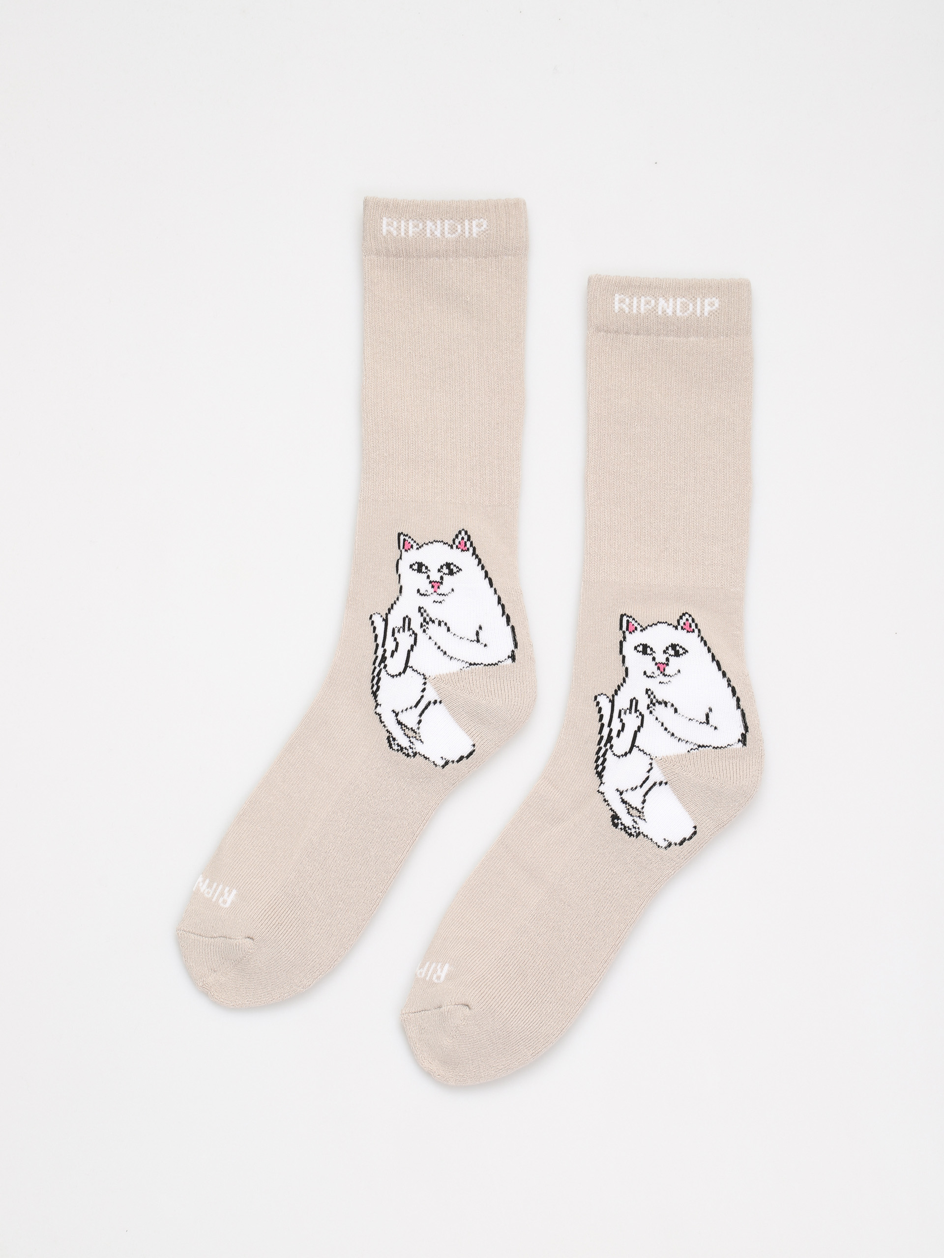 RipNDip Lord Nermal Socks (oatmeal heather)