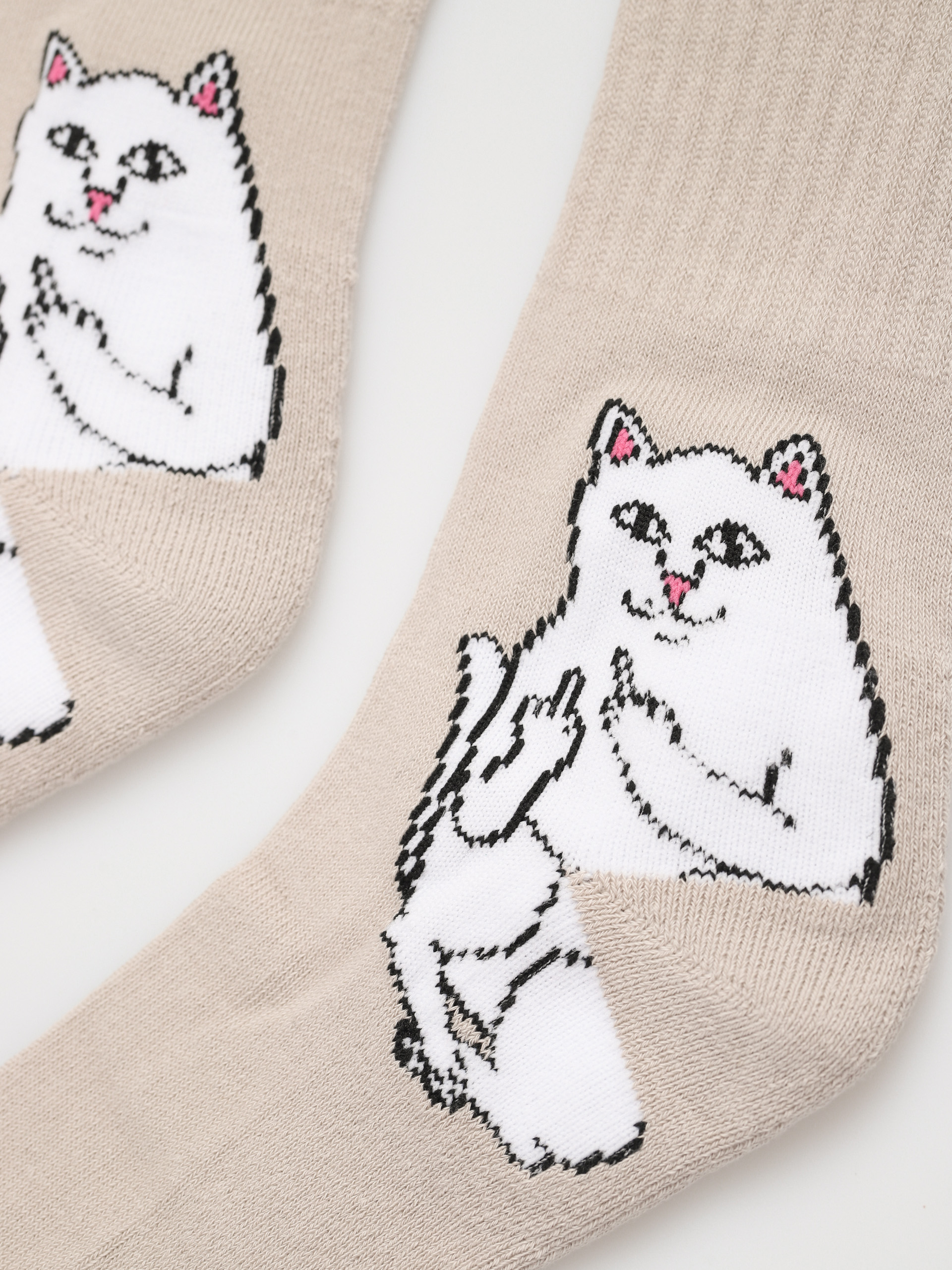 RipNDip Lord Nermal Socks (oatmeal heather)