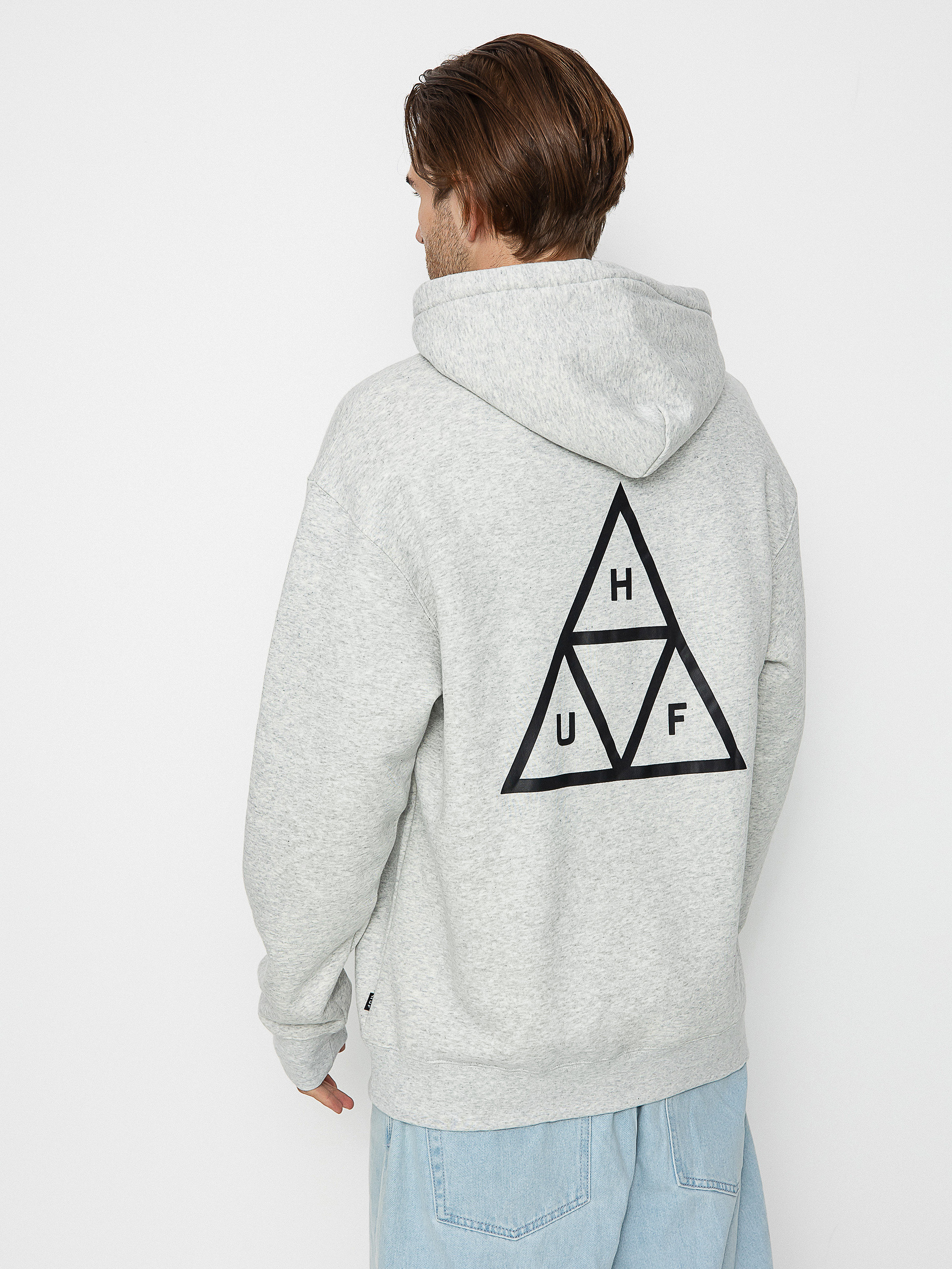 HUF Triple Triangle HD Hoodie (heather grey)