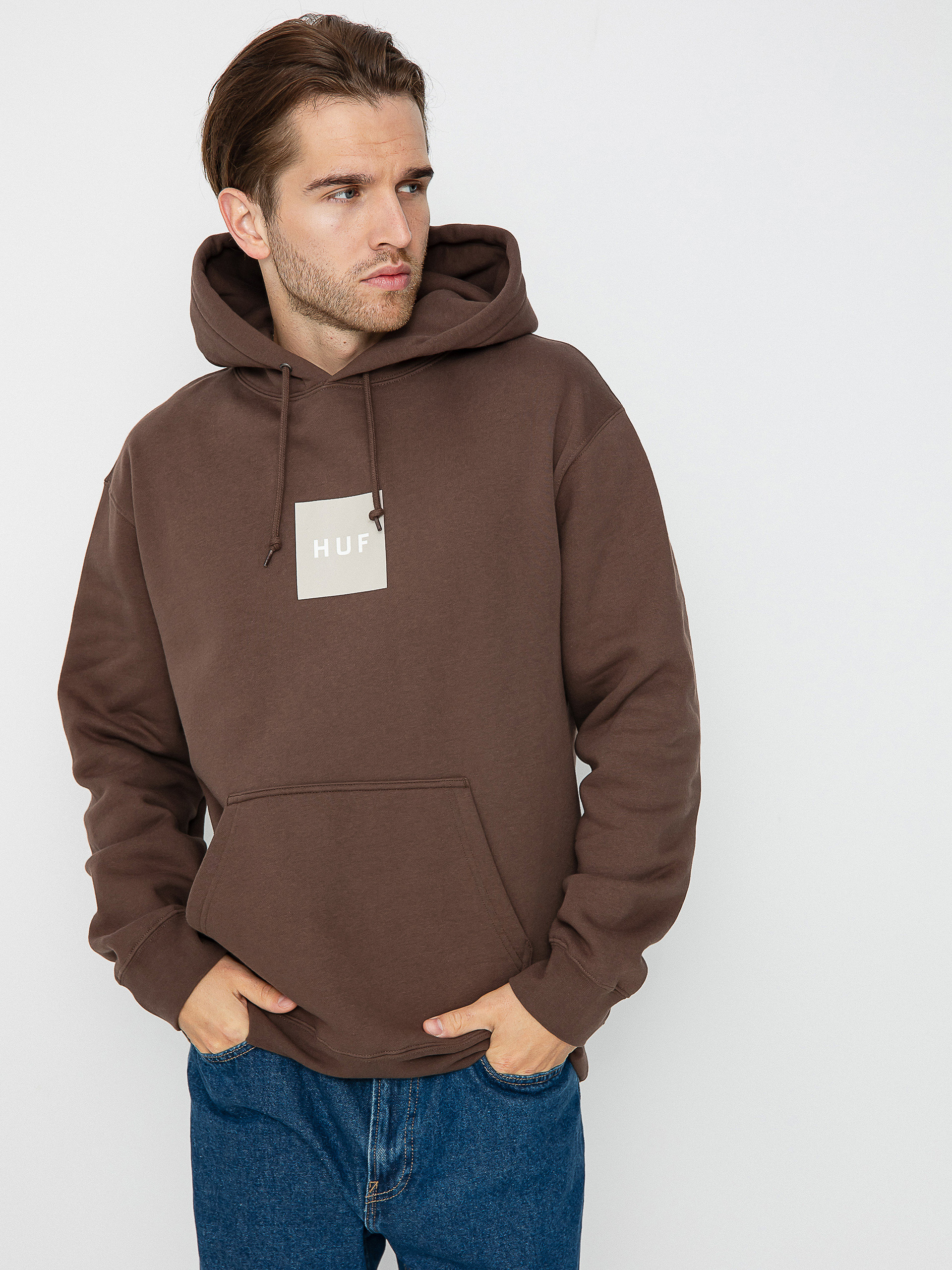 HUF Box HD Hoodie - brown (coffee)