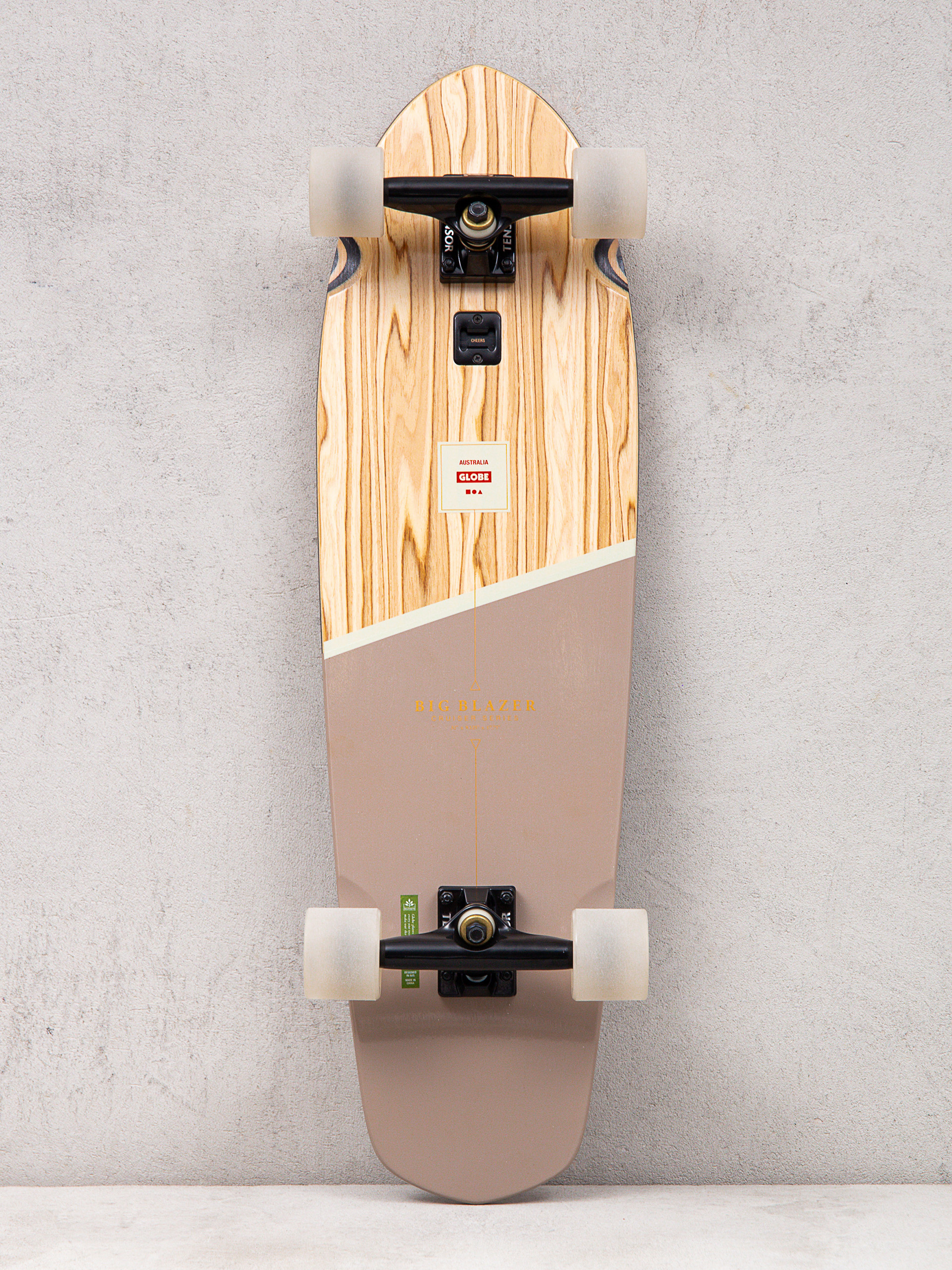 Globe Big Blazer Cruiser - brown, grey (olivewood/stone)
