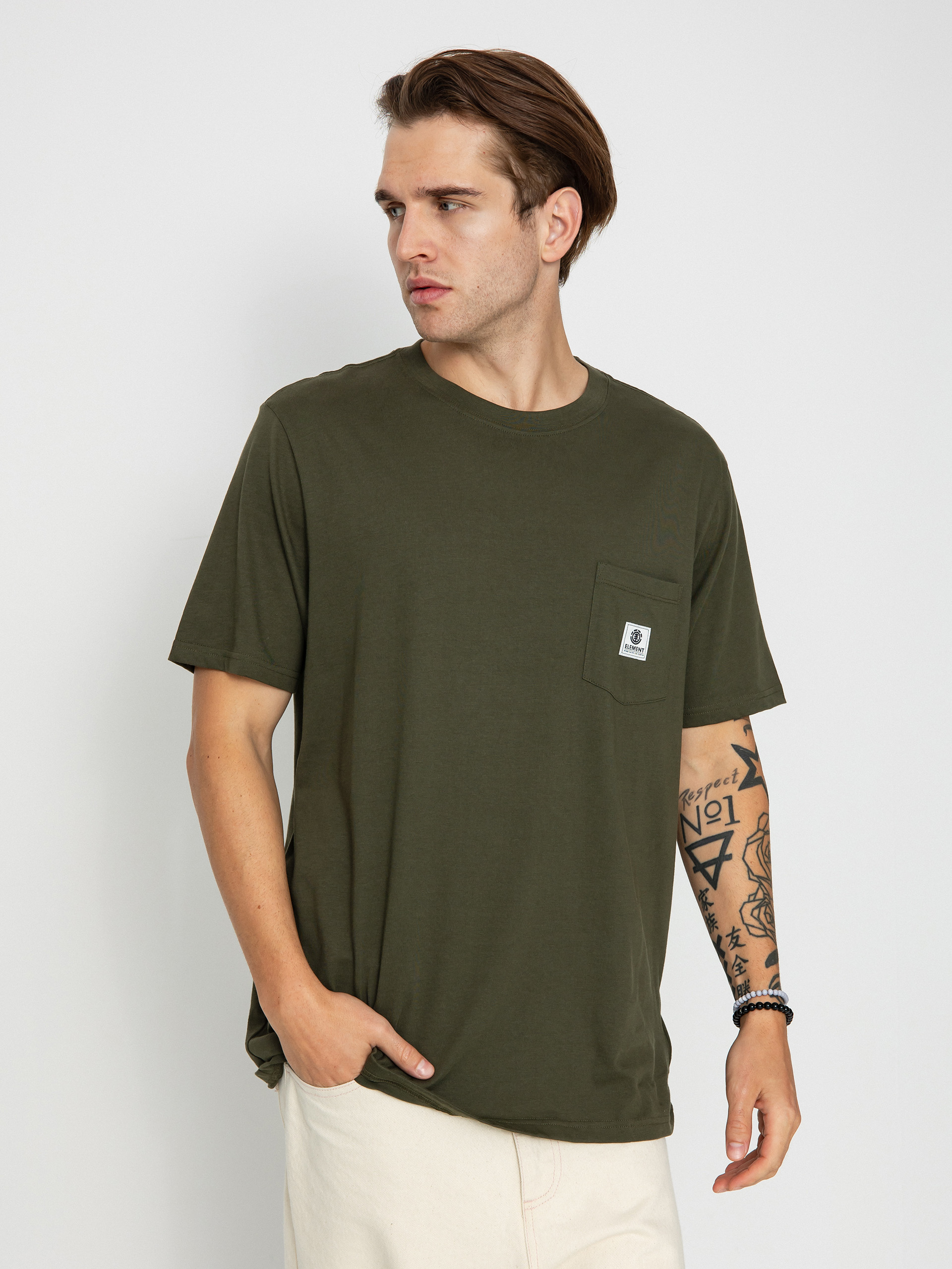 Element Basic Pocket Label T-shirt - green (forest night)