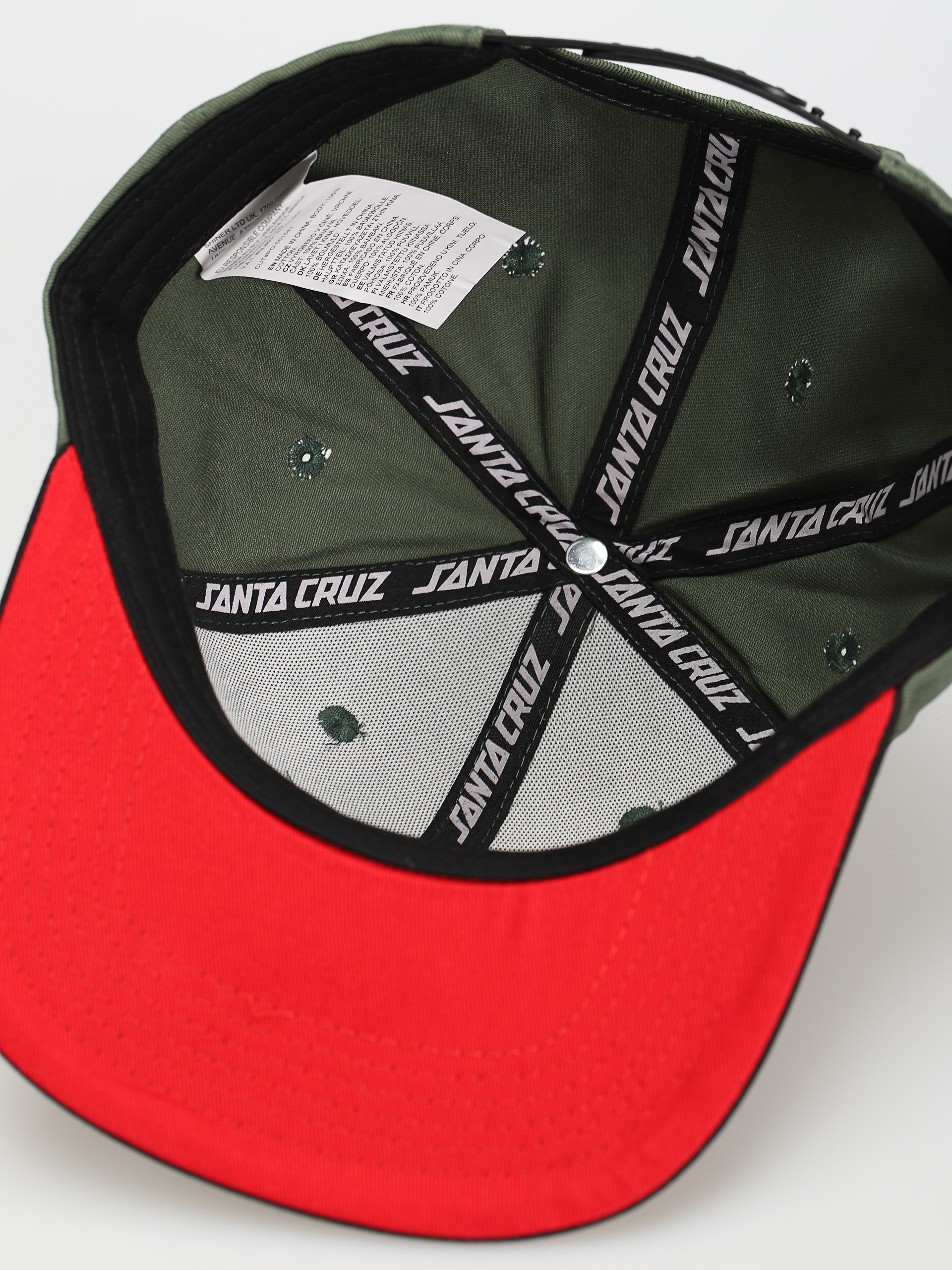 Santa Cruz Classic Dot Snapback Cap (sage/black)