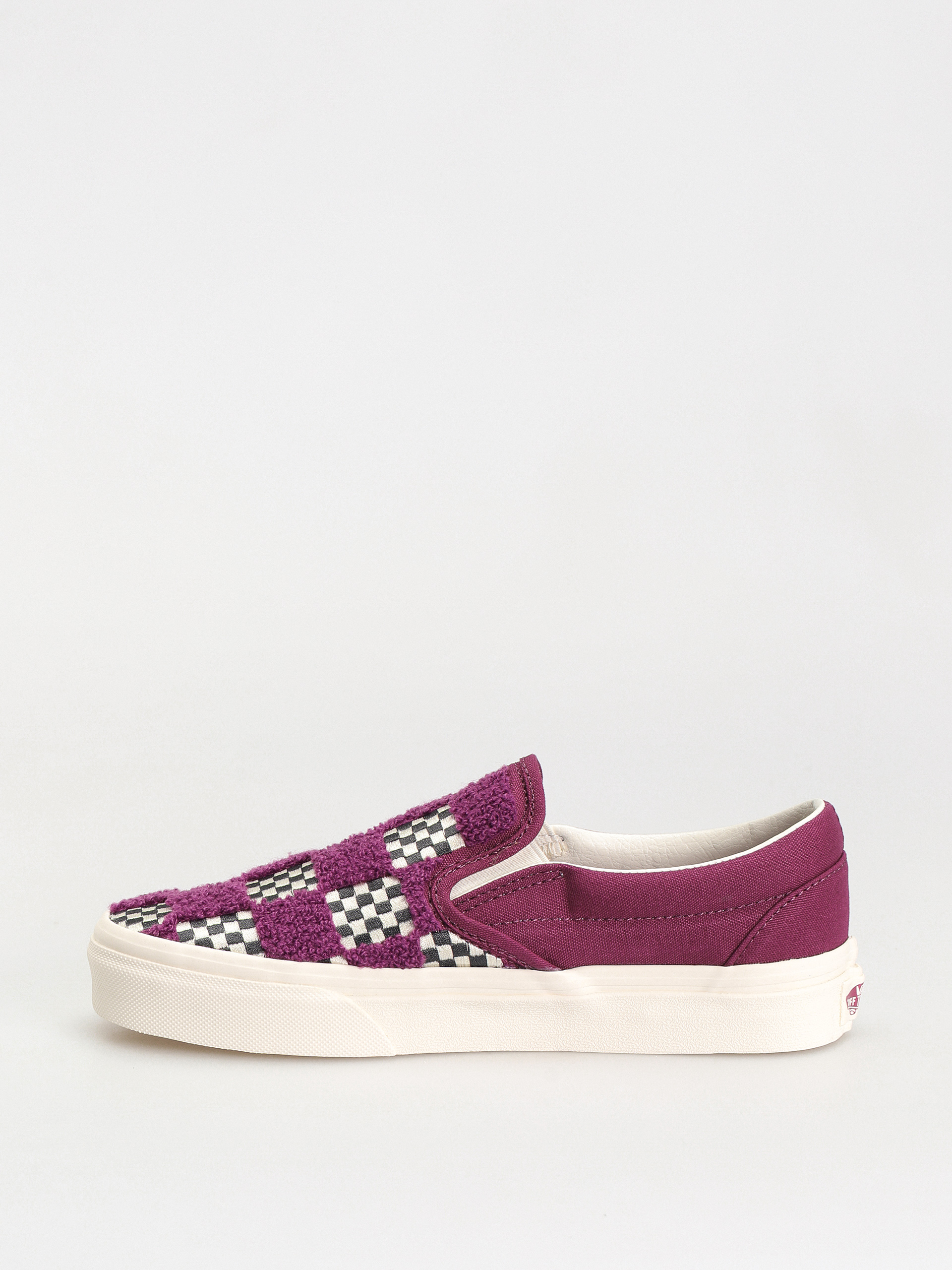 Vans Classic Slip On Shoes - violet (tufted check dark purple)