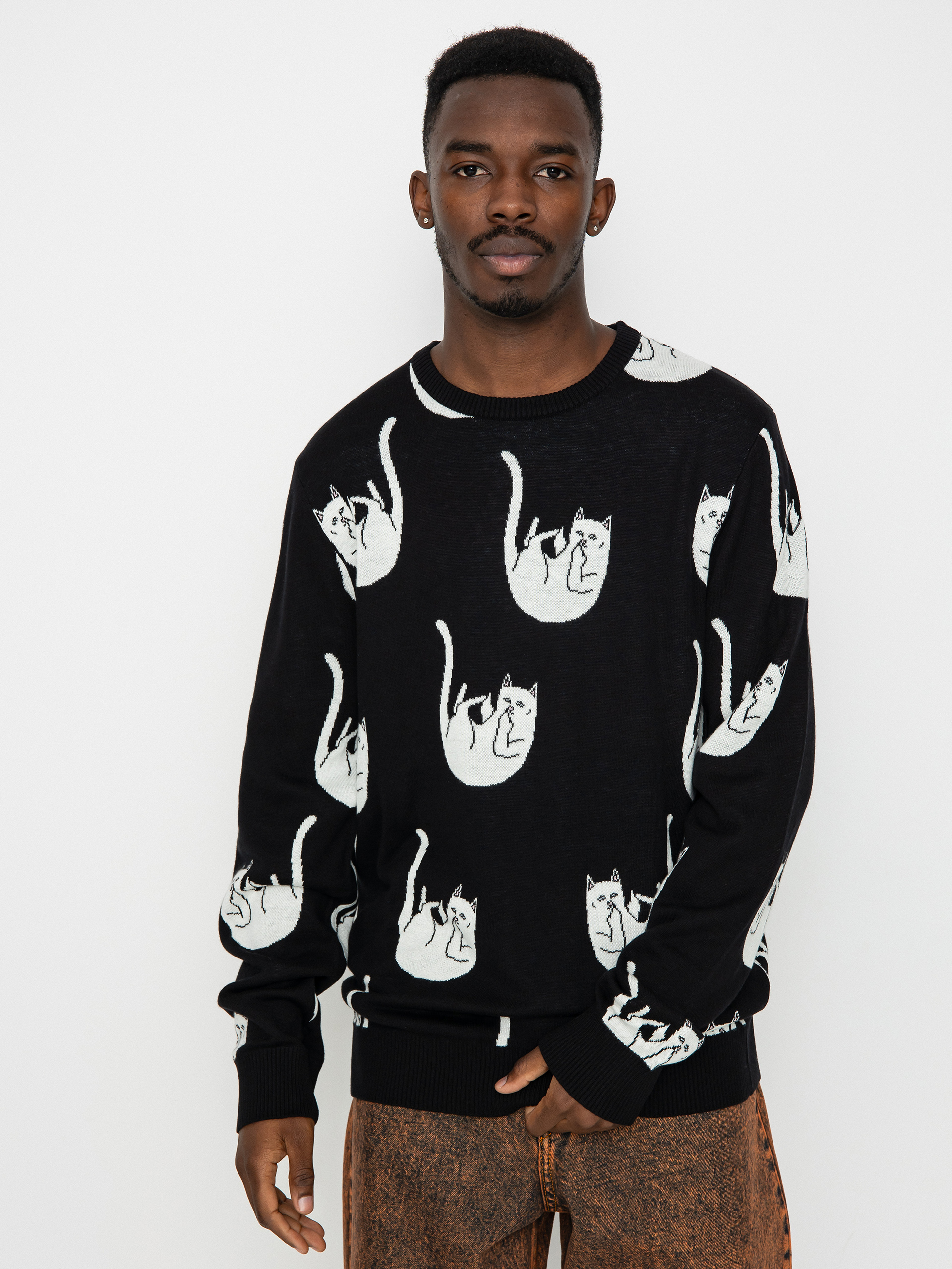 RipNDip Falling Nerm Sweater - black (black)