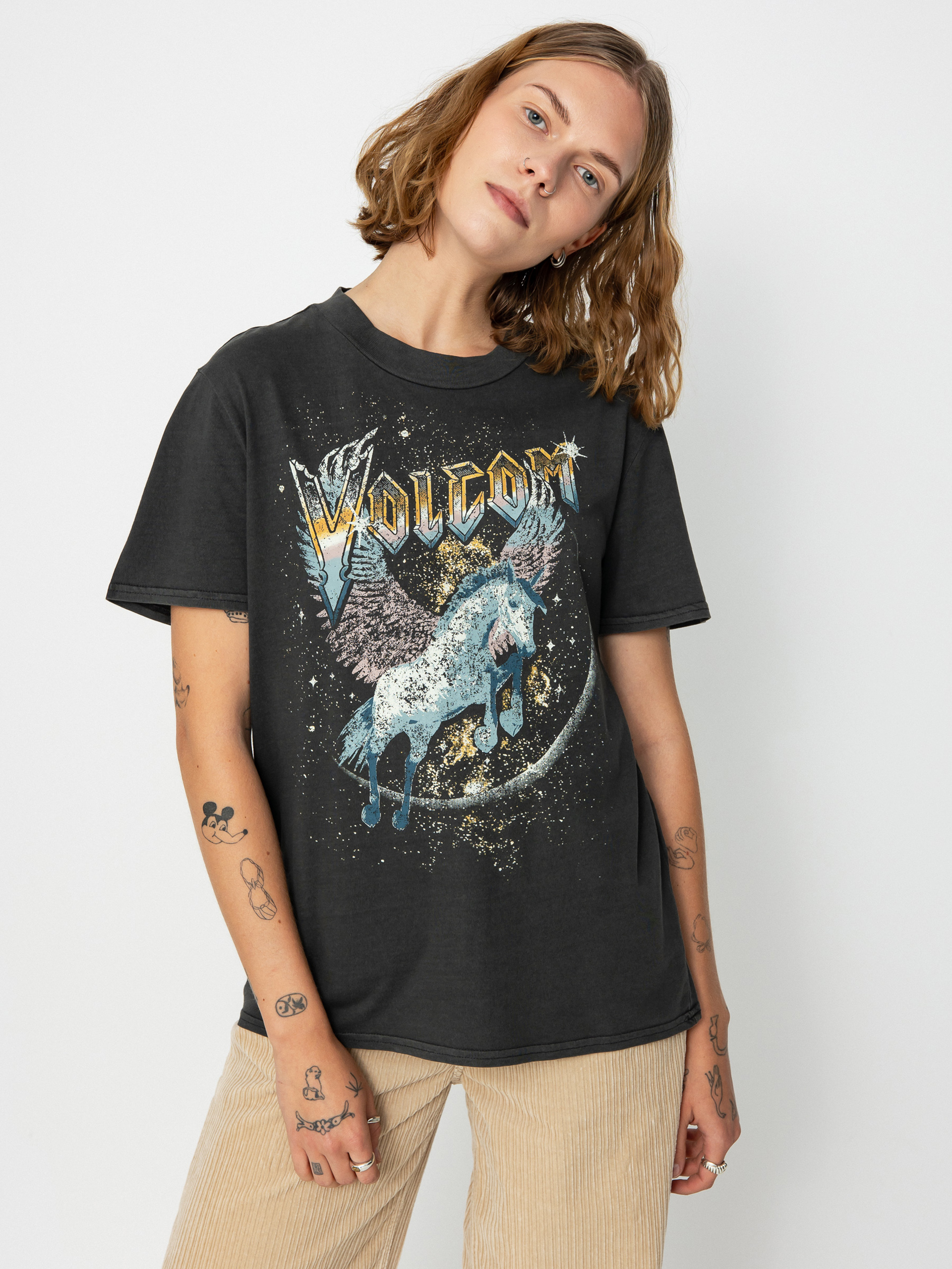 Volcom Lock It Up T-shirt Wmn - black (black)