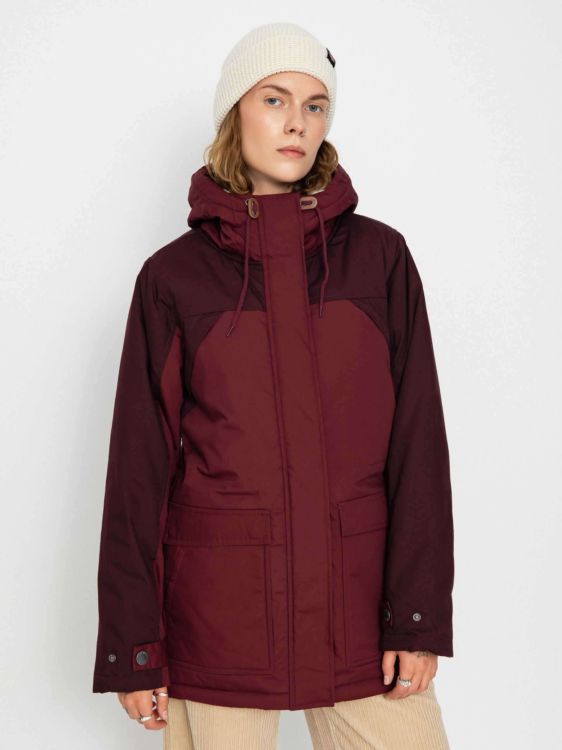 Iriedaily Mountie Jacket Wmn - burgundy (maroon)
