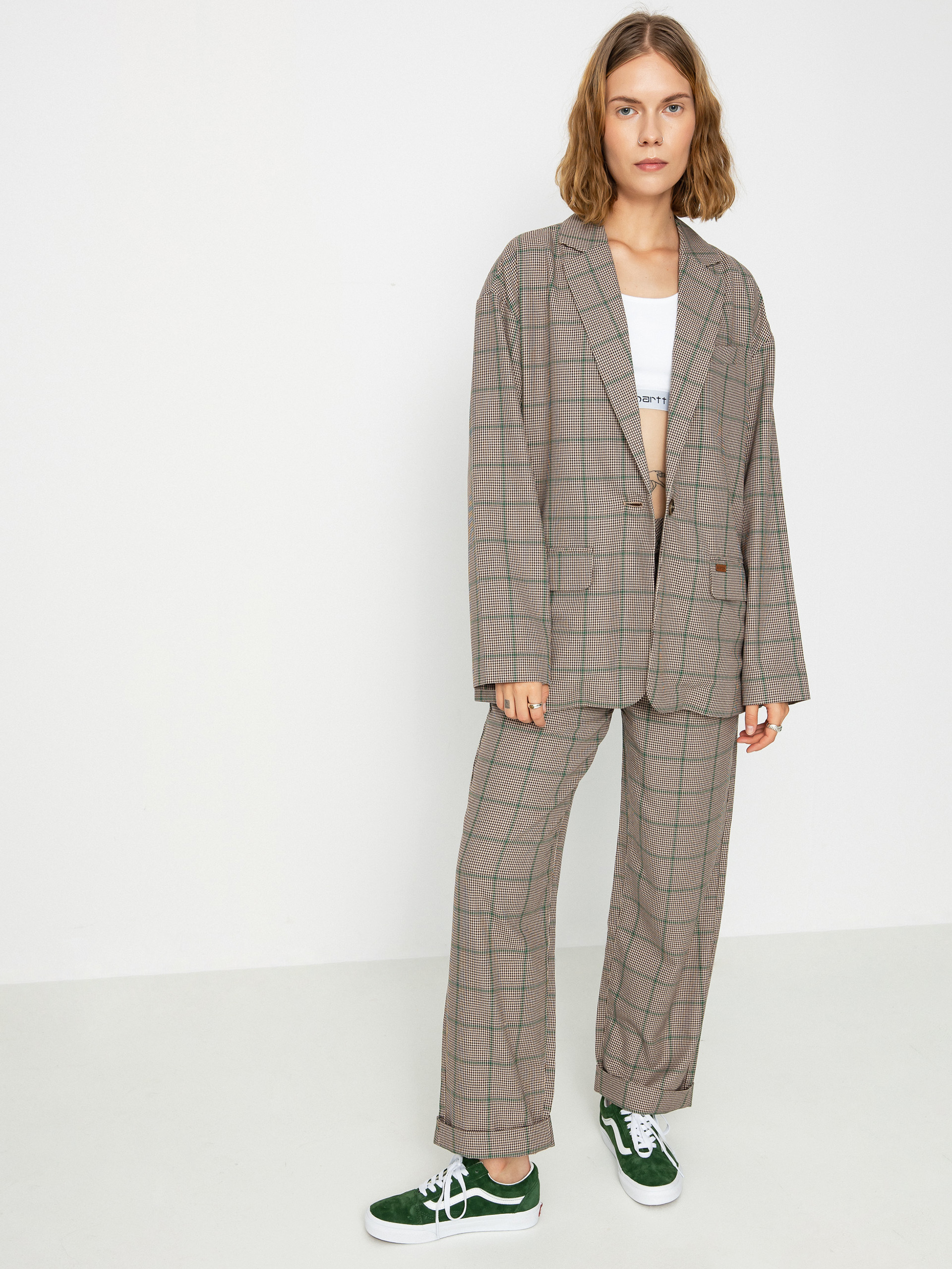 Brixton Axl Oversized Blazer Jacket Wmn - brown (sesame/seal brown)