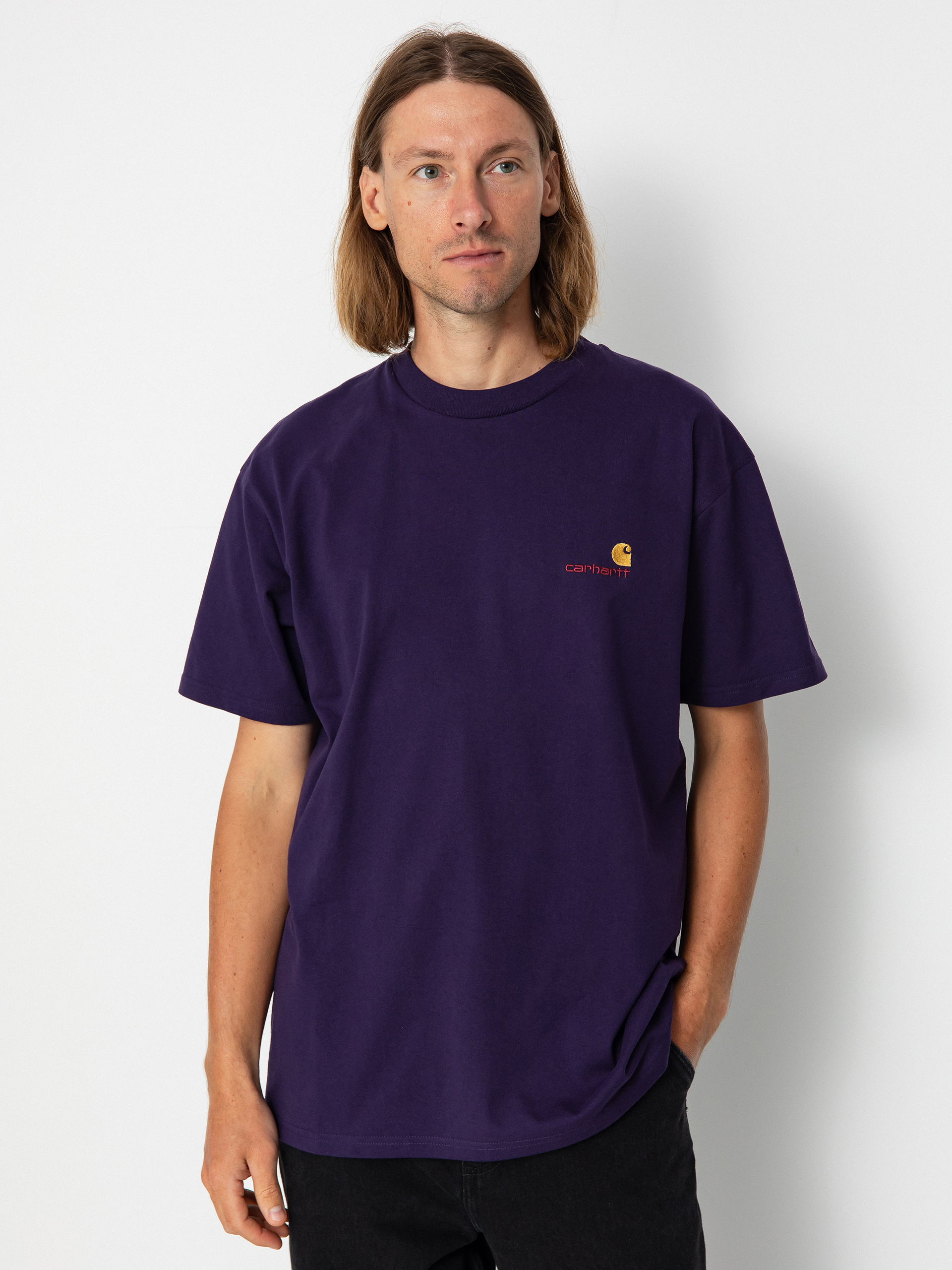 Carhartt WIP American Script T-shirt - violet (cassis)