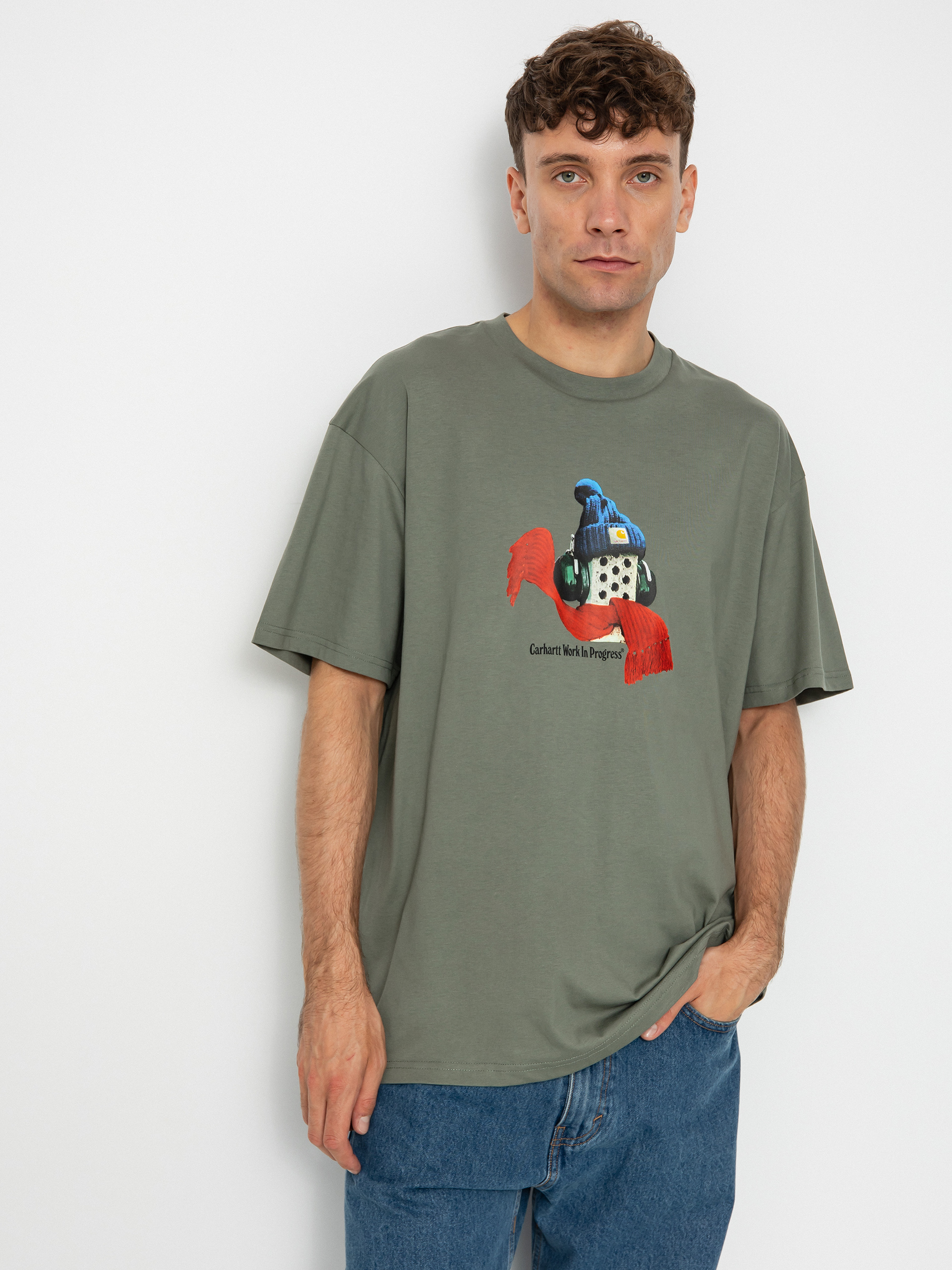 Carhartt WIP Stone Cold T-shirt (smoke green)