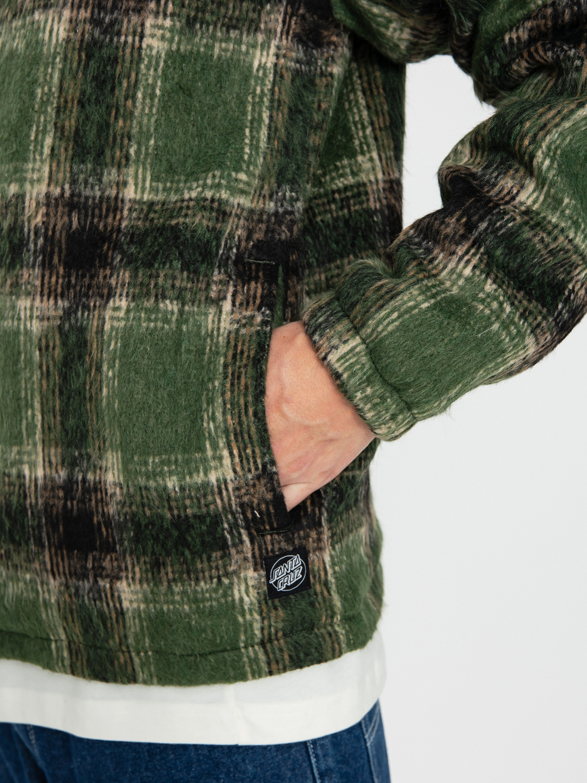 Santa Cruz Hideout Jacket - green (green check)