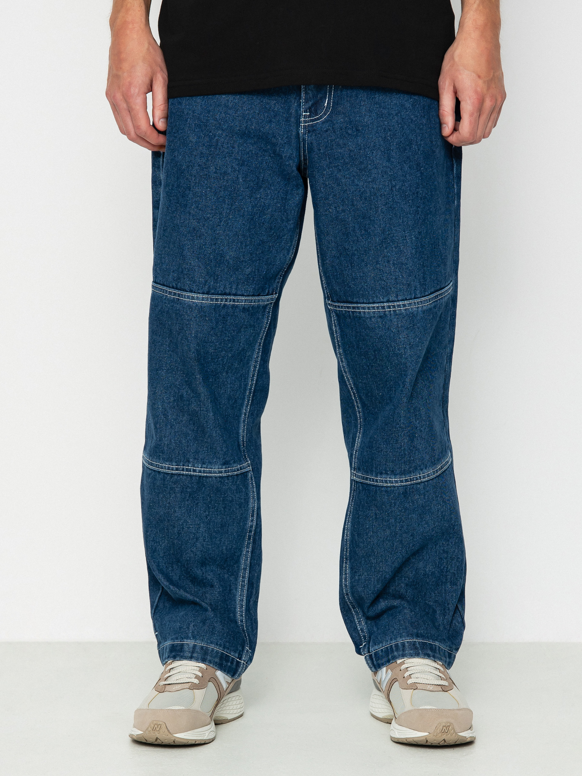 Santa Cruz Classic Label Panel Jean Pants - blue (classic blue/white)