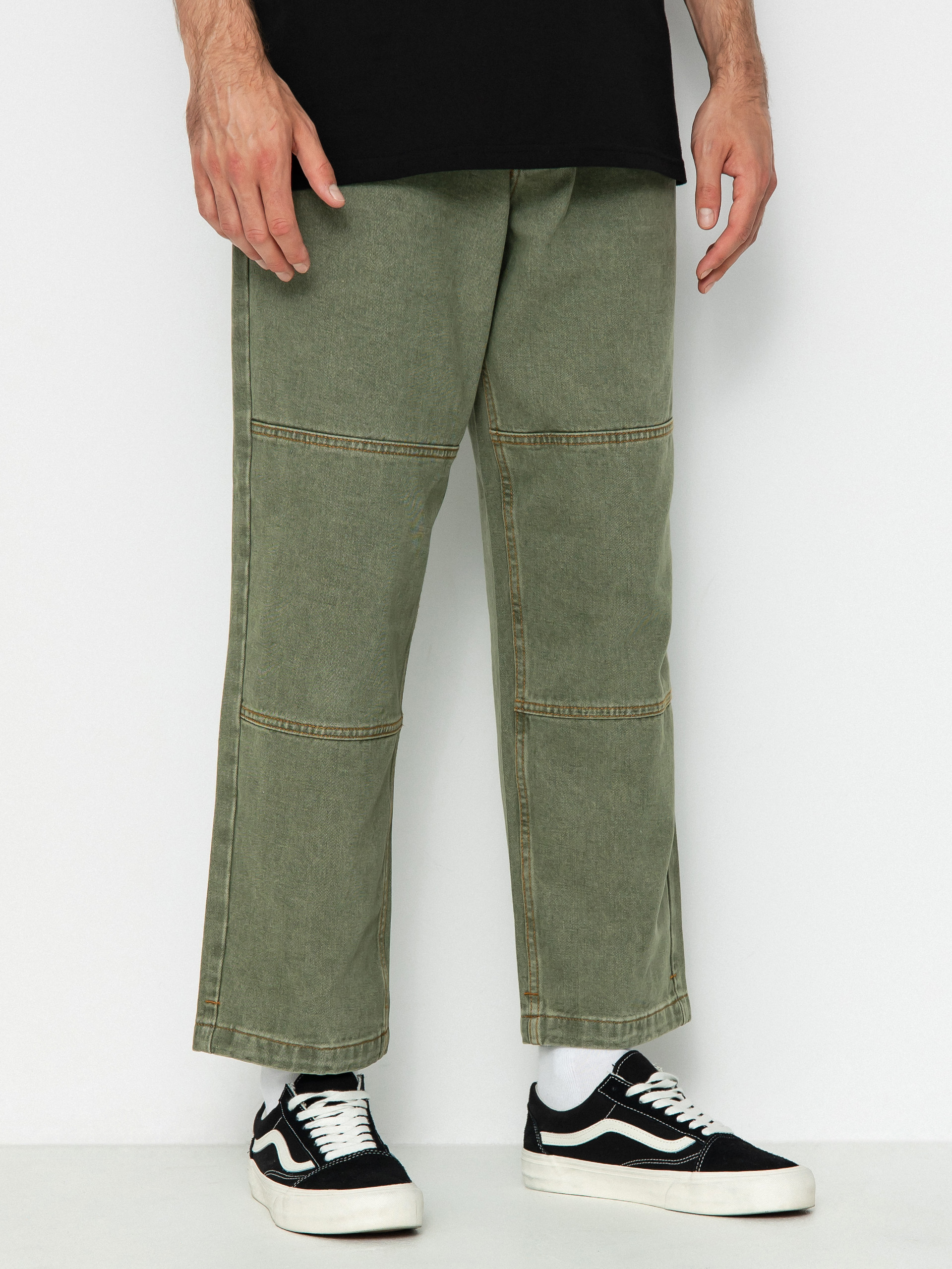 Santa Cruz Classic Label Panel Jean Pants - green (sage)