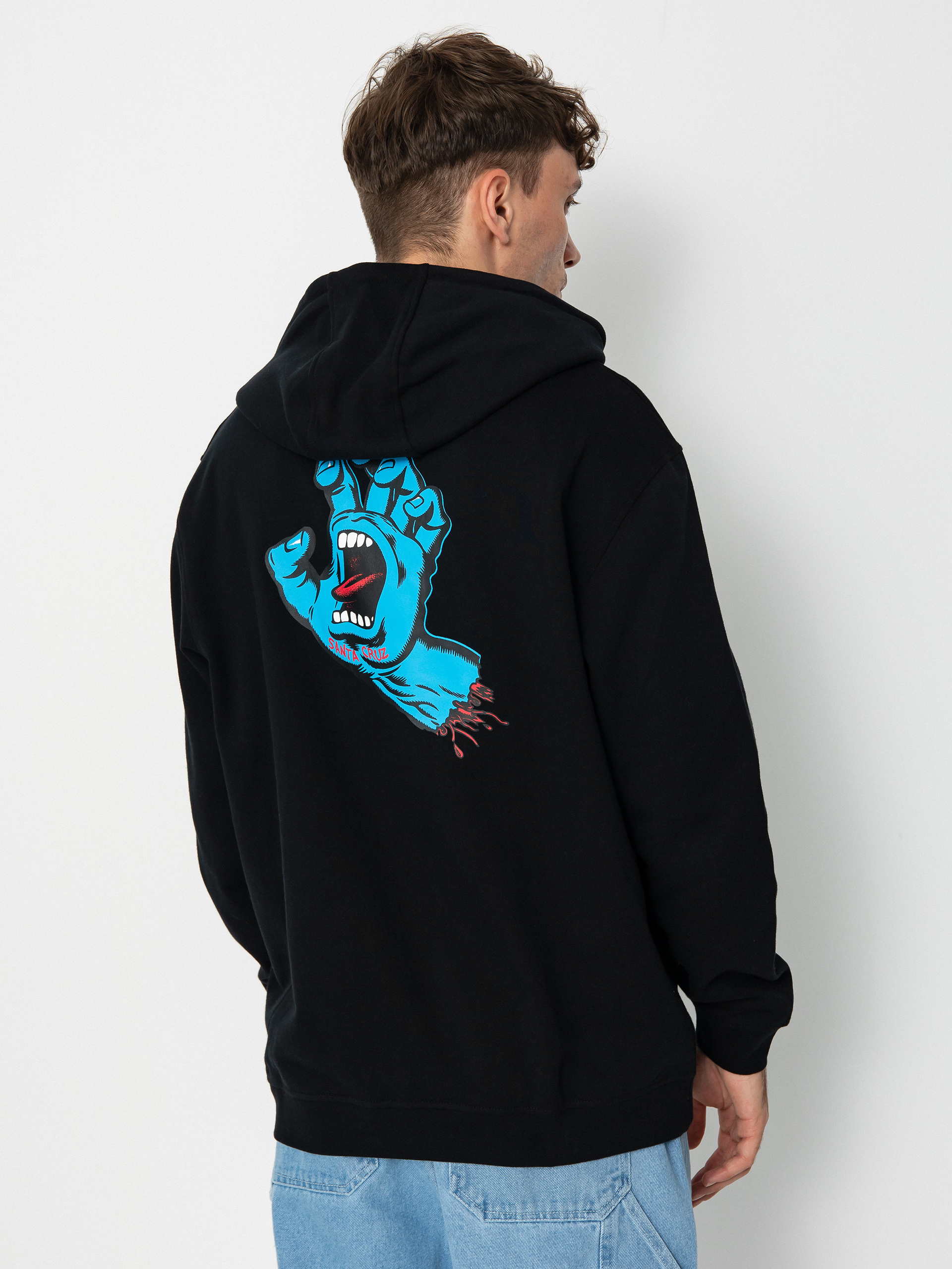 Santa Cruz Screaming Hand Chest HD Hoodie - black (black)