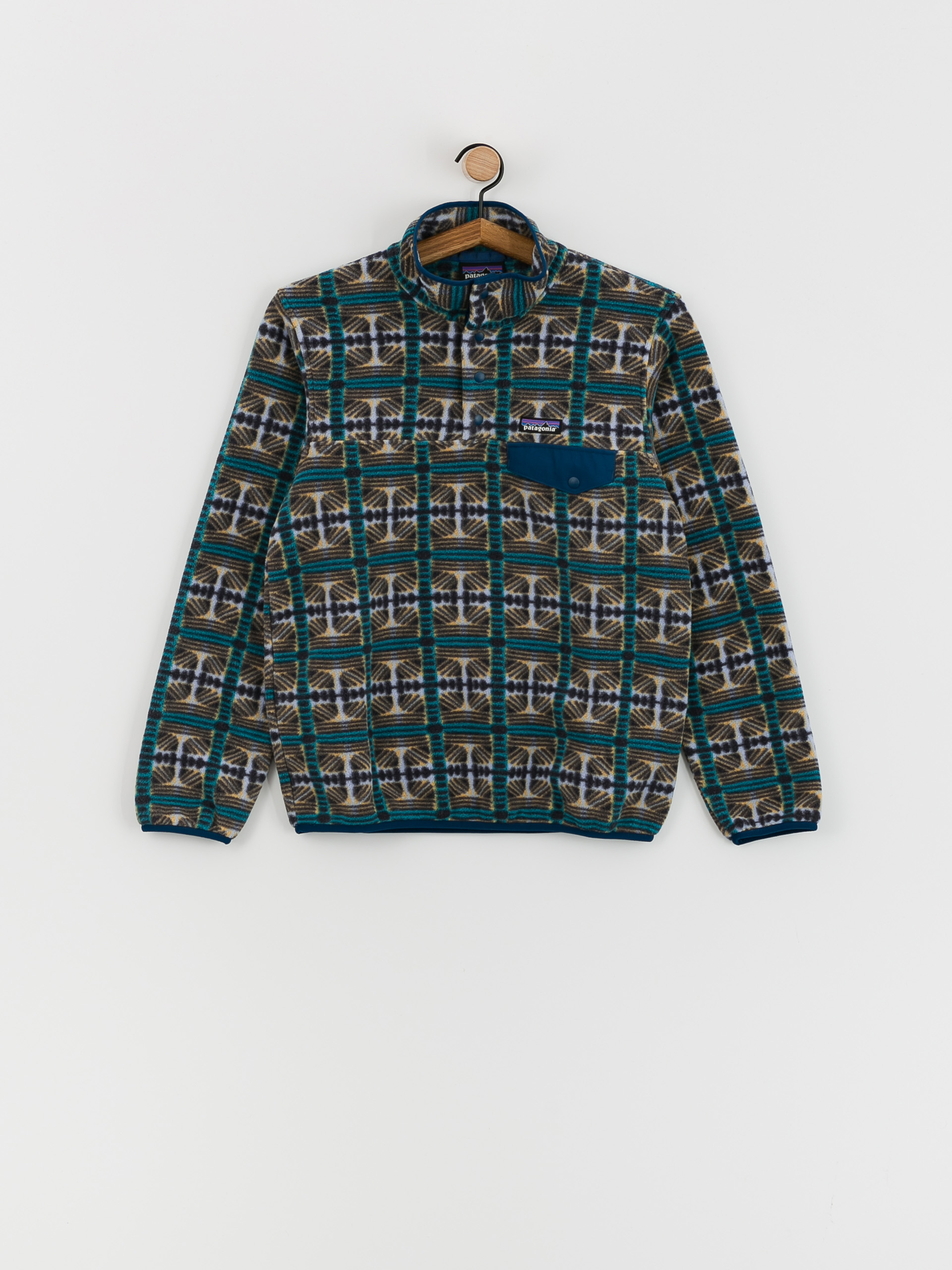 Patagonia Lightweight Synch Snap T Fleece Wmn - multicolor (snow beam ...
