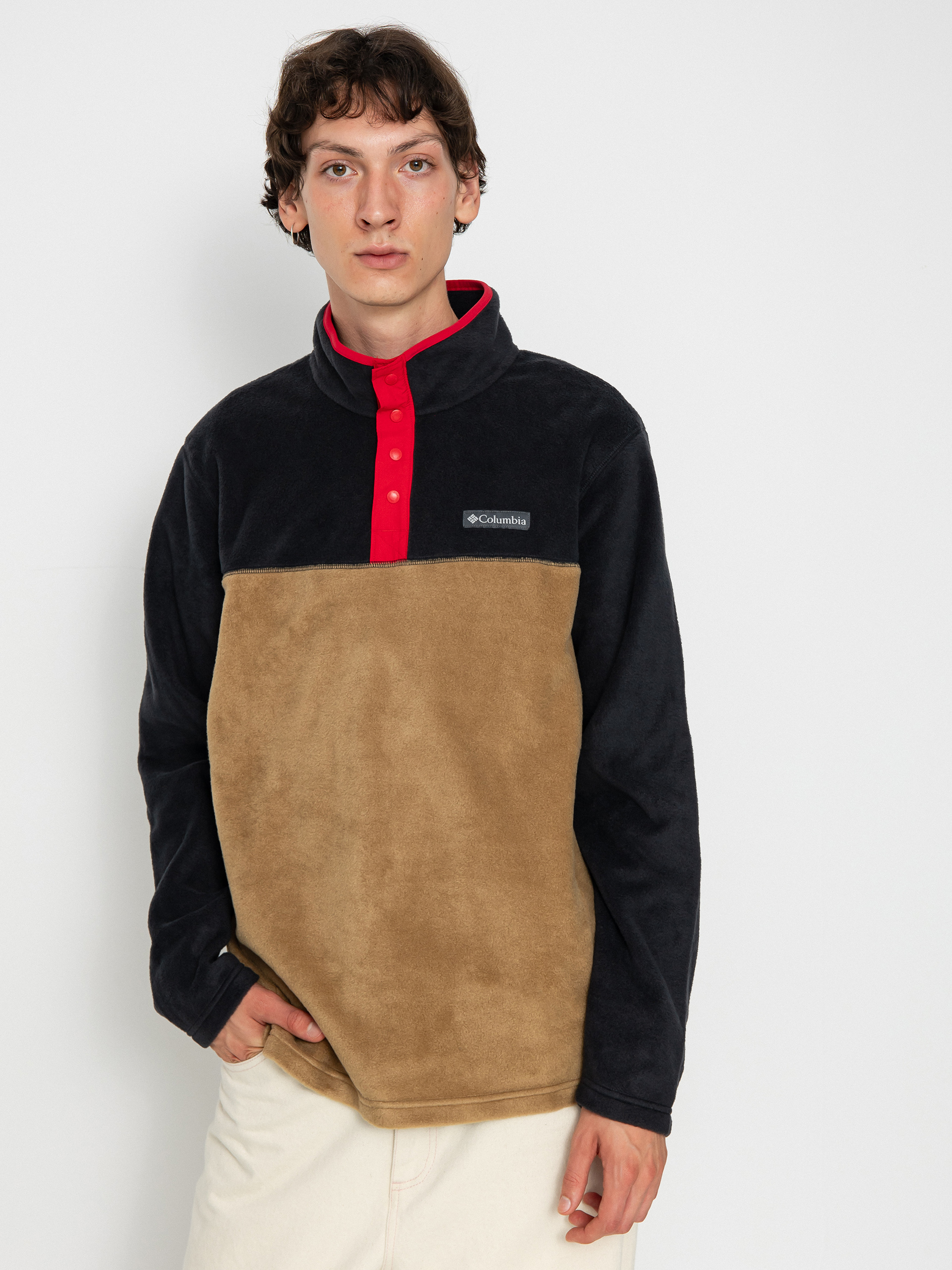 Columbia Steens Mountain Fleece - brown, black (delta/black/mountain red)