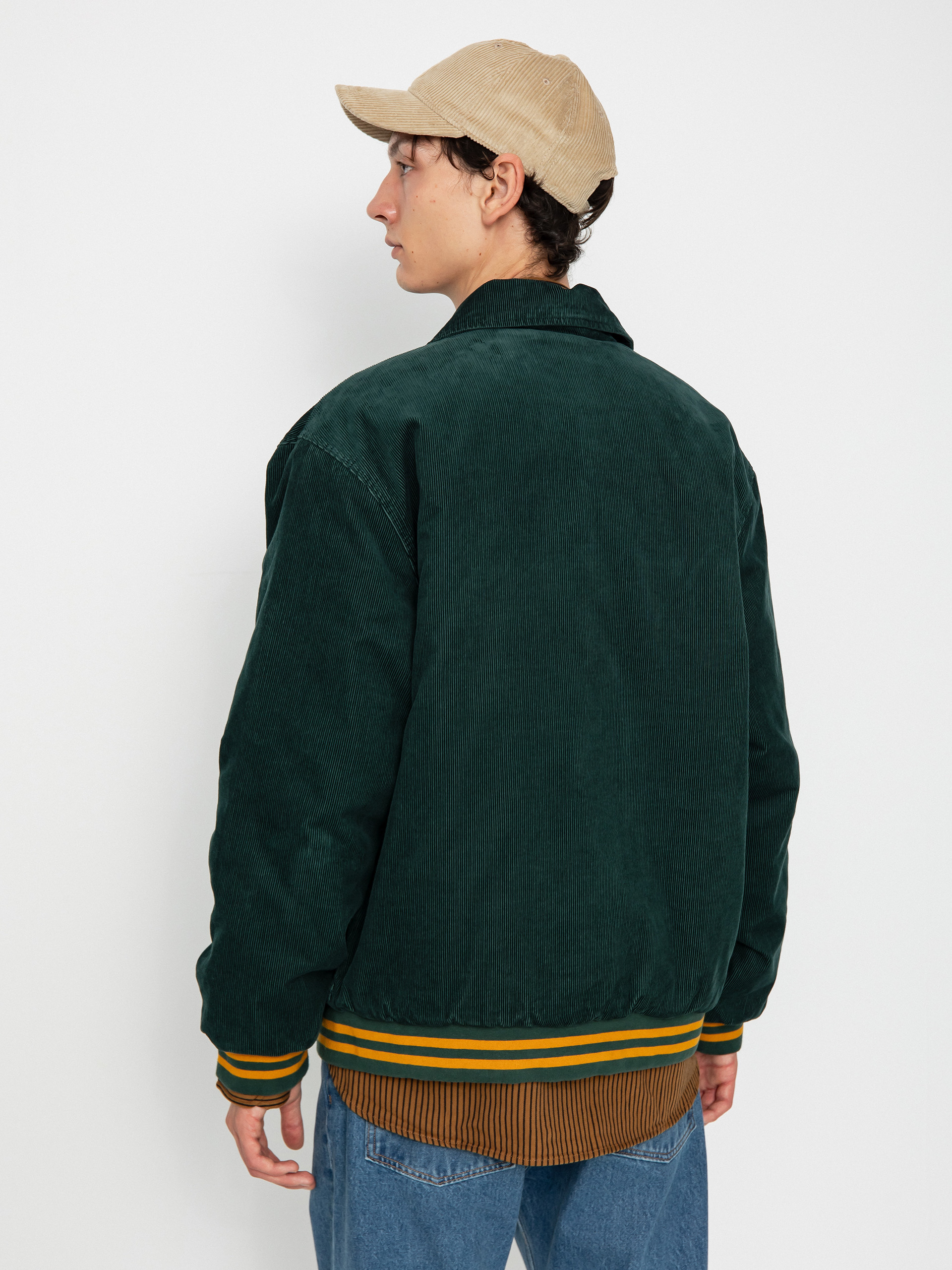 Carhartt WIP Rugged Letterman Jacket - green (discovery green/buckthorn)