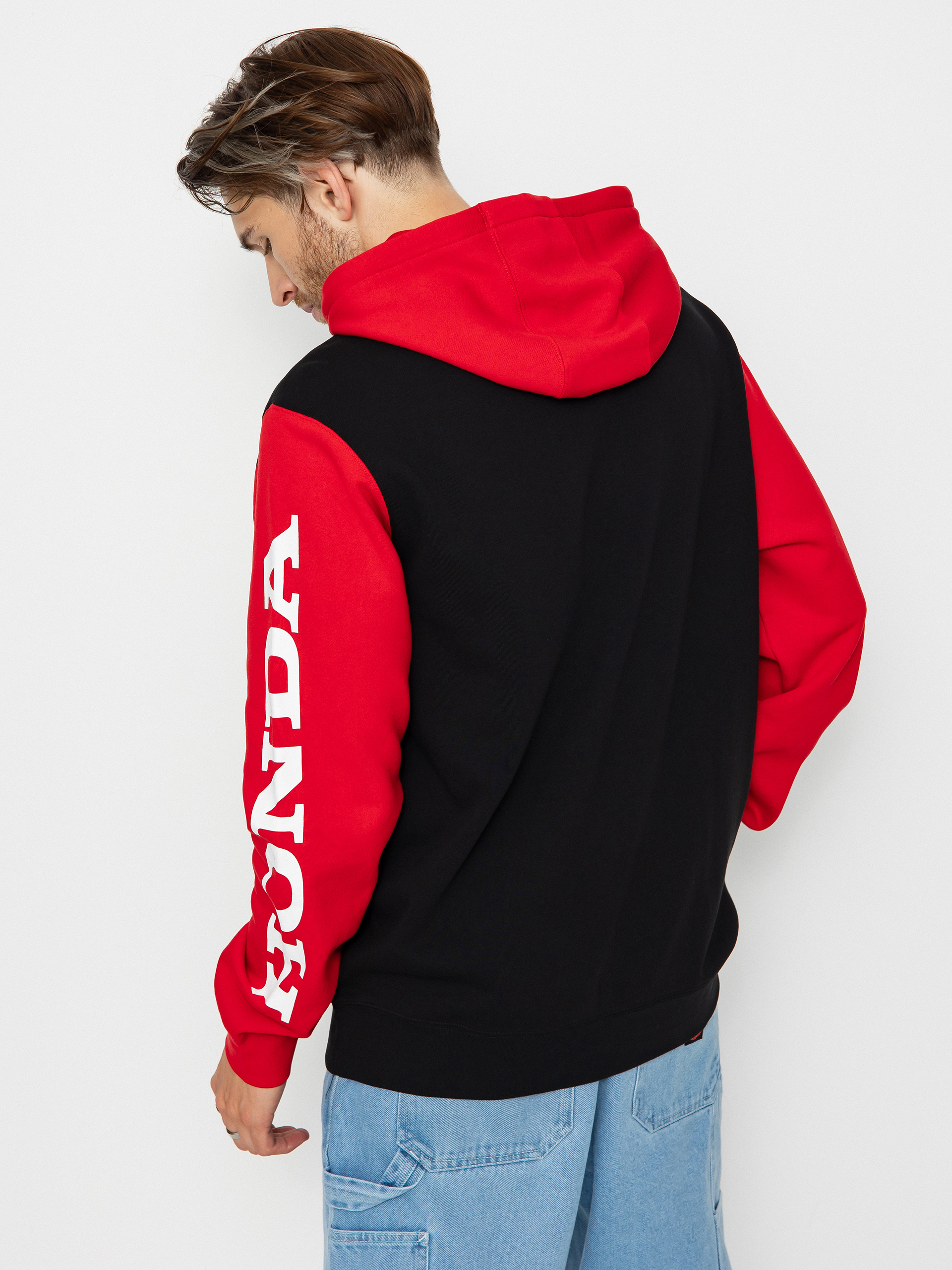 Fox Honda Flame HD Hoodie - red, black (red)