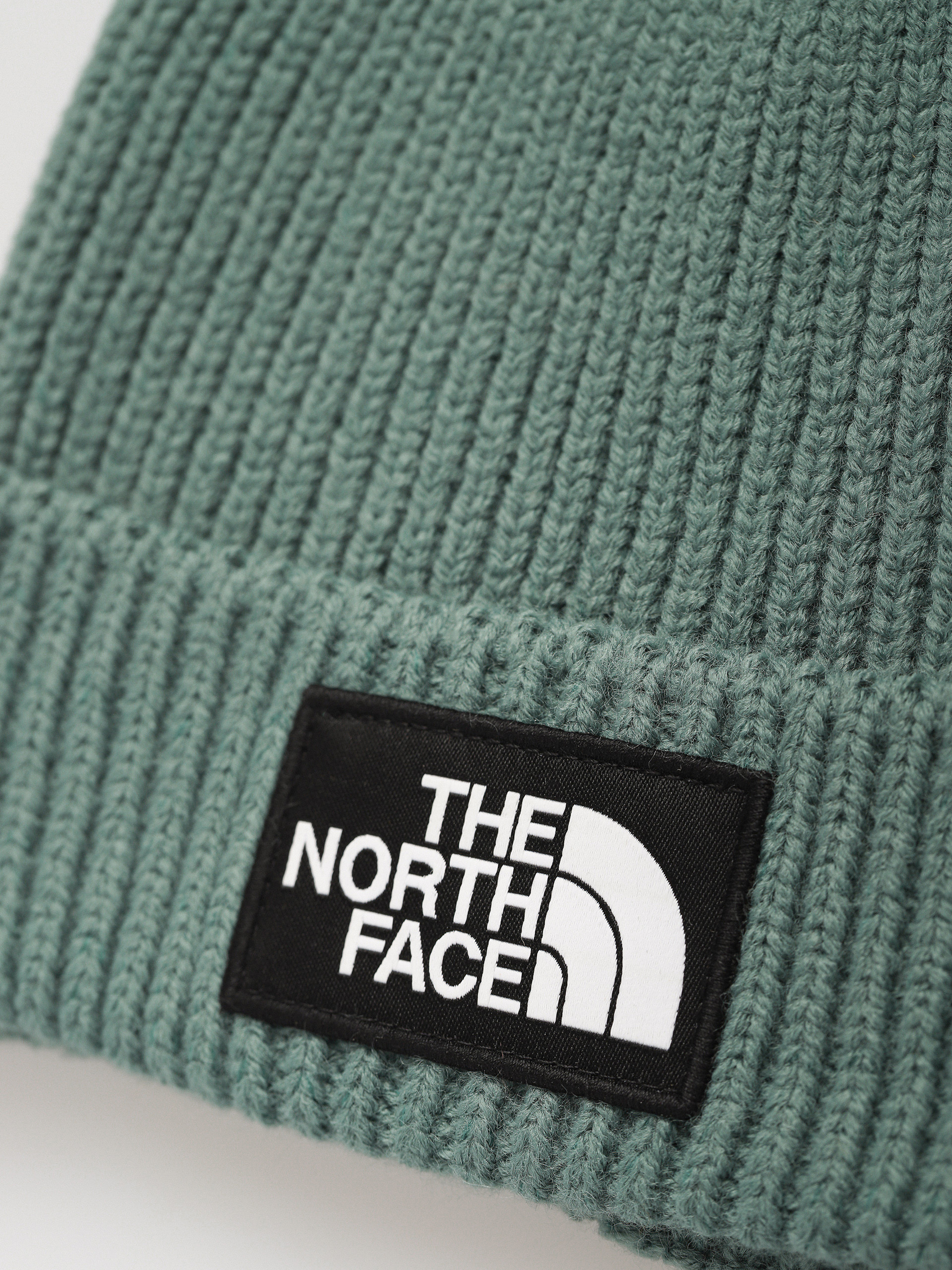 The North Face Logo Box Beanie (dark sage)
