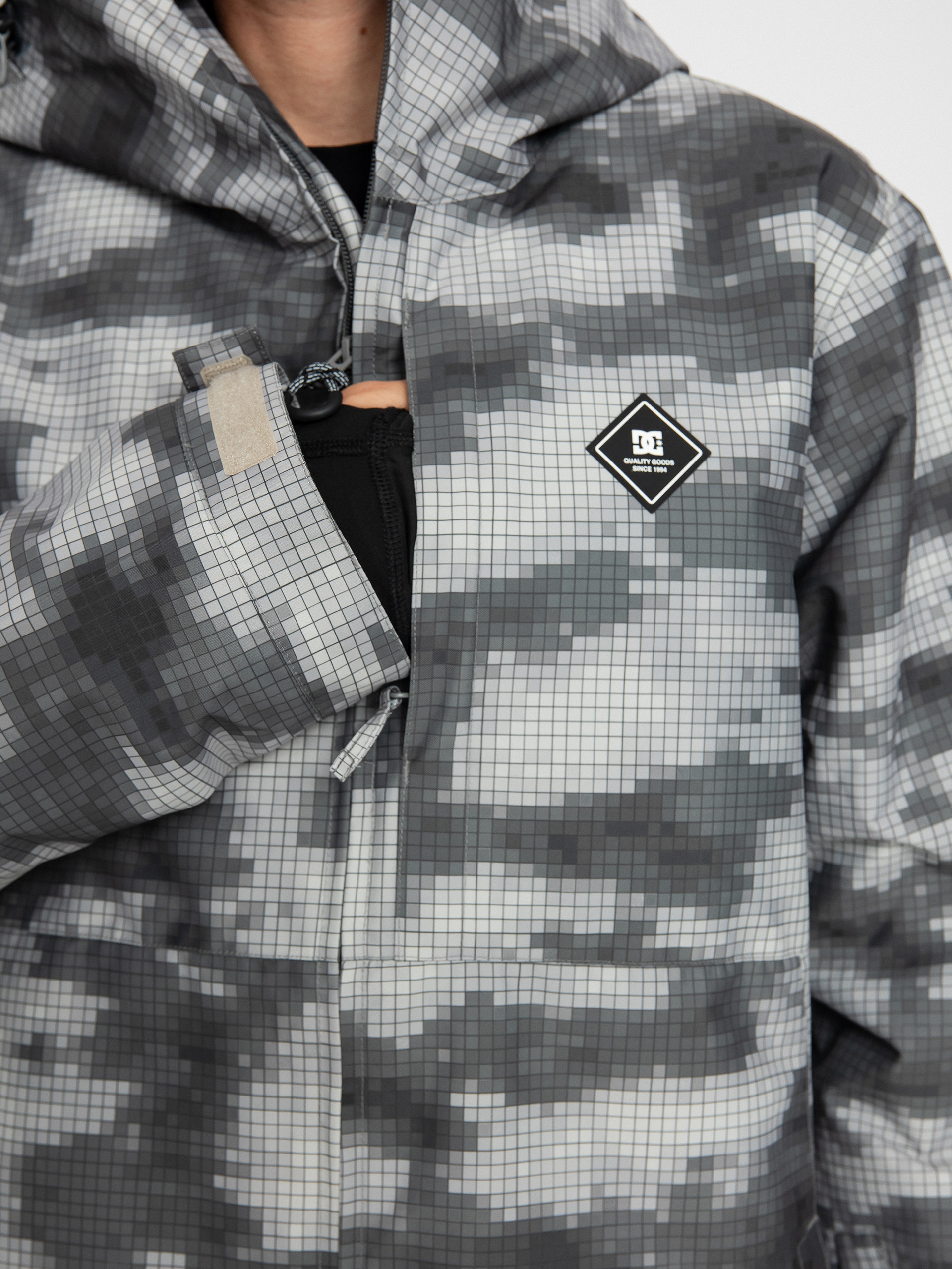 DC Basis Print Snowboard jacket - grey (cloud cover)