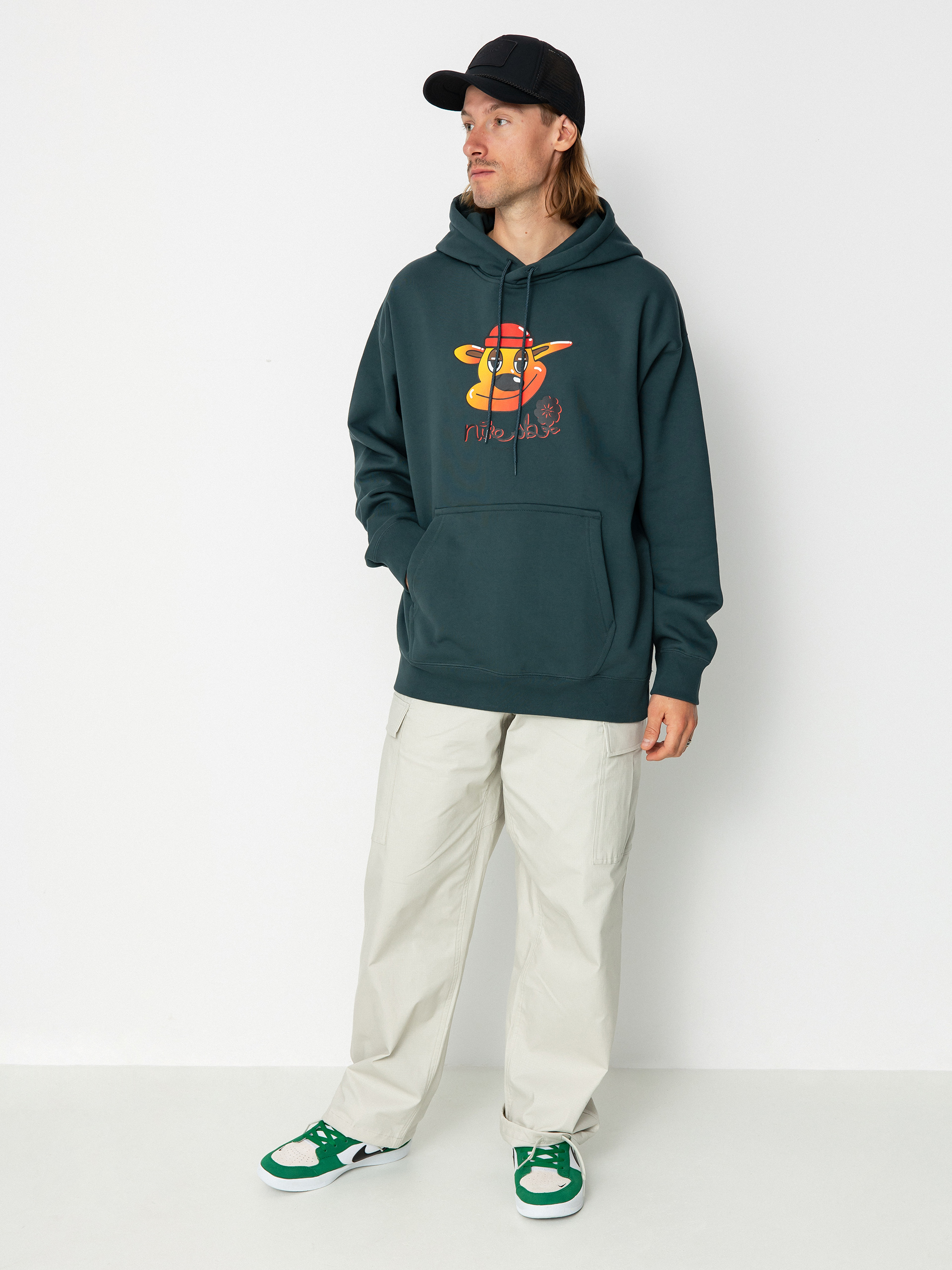 Nike SB Just Chillin HD Hoodie - green (deep jungle)