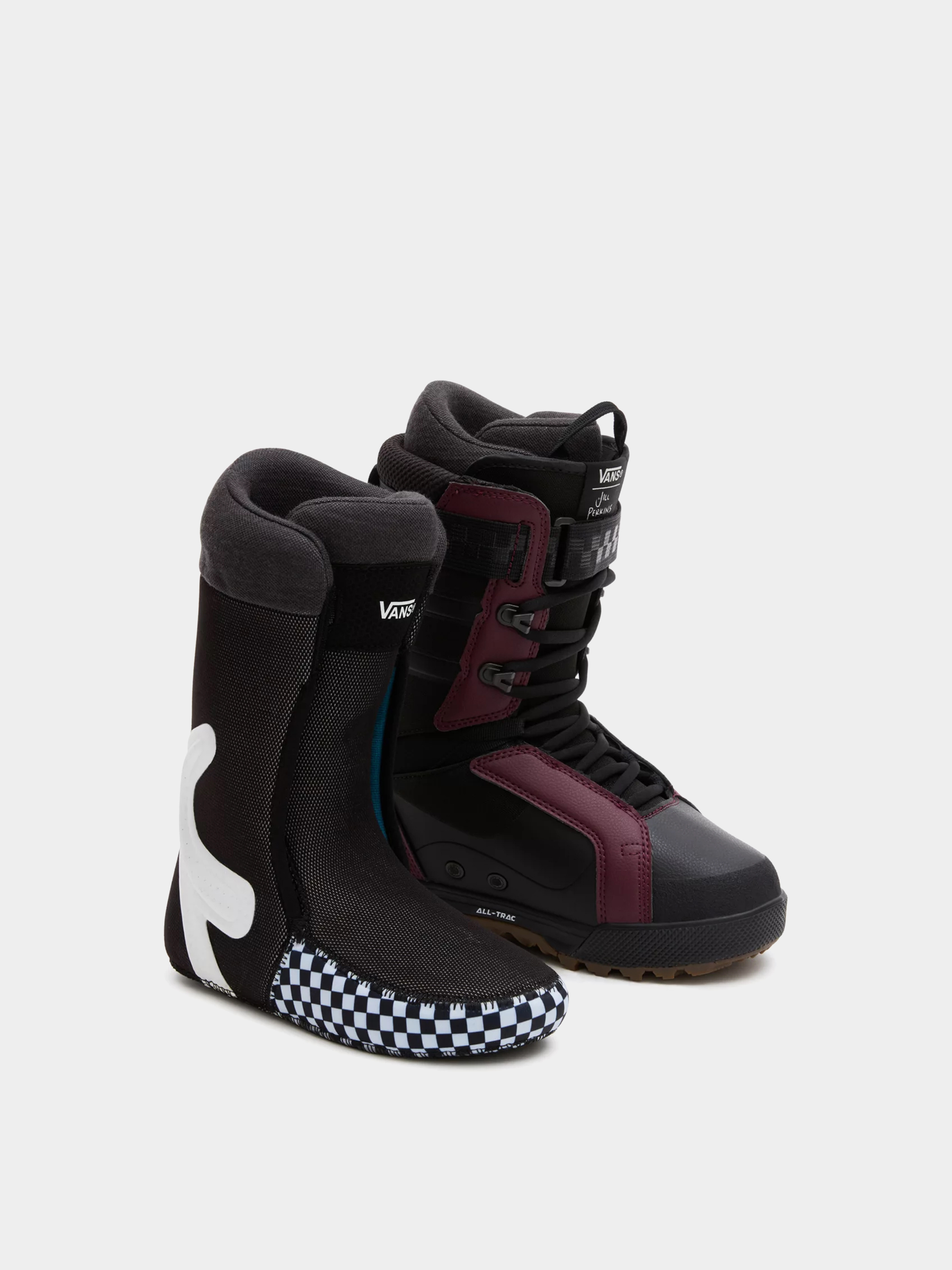 Vans Hi Standard Pro Snowboard boots Wmn - black, burgundy (jill ...