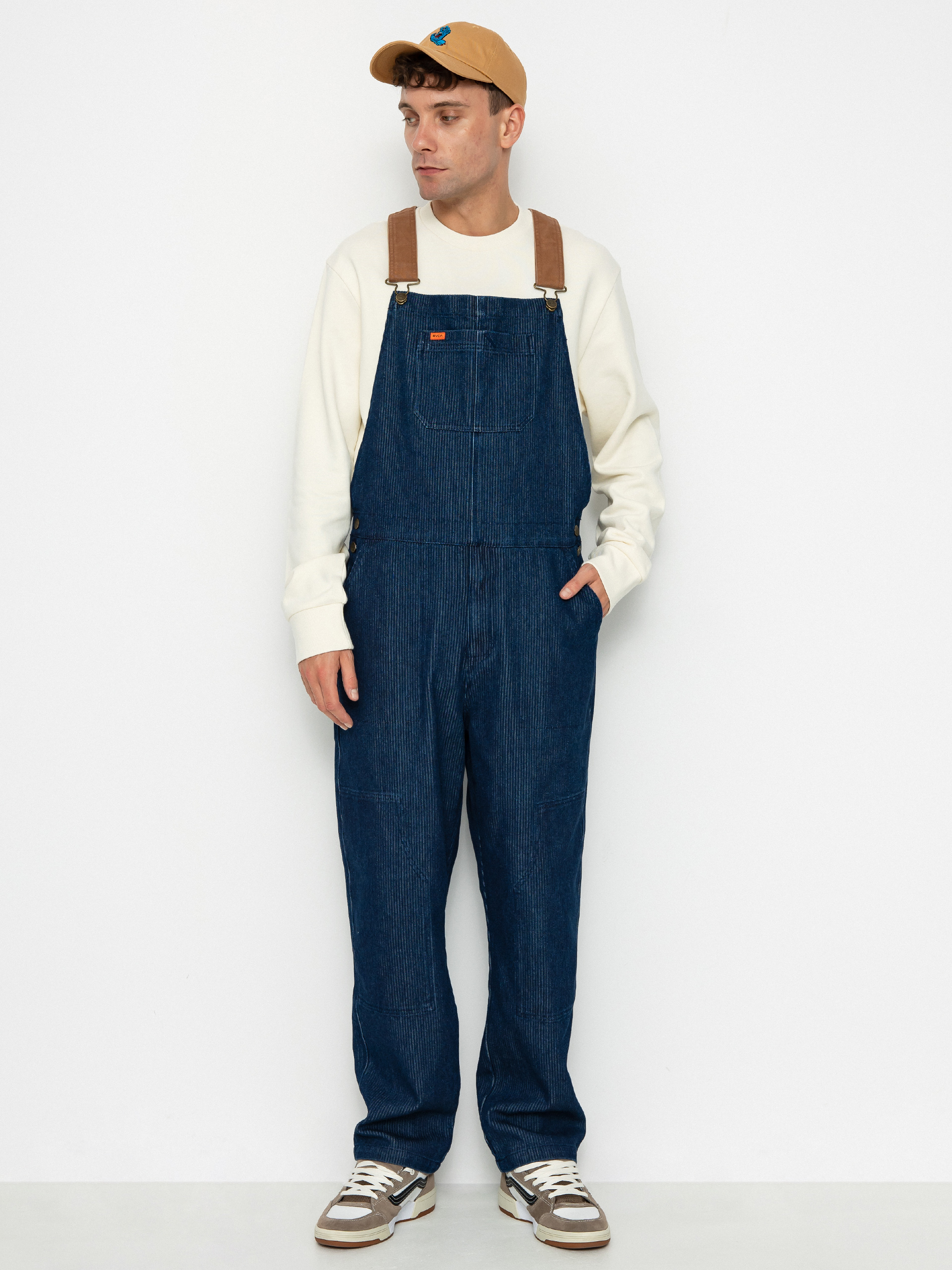 RVCA Chainmail Overall Pants - blue (blue depths)