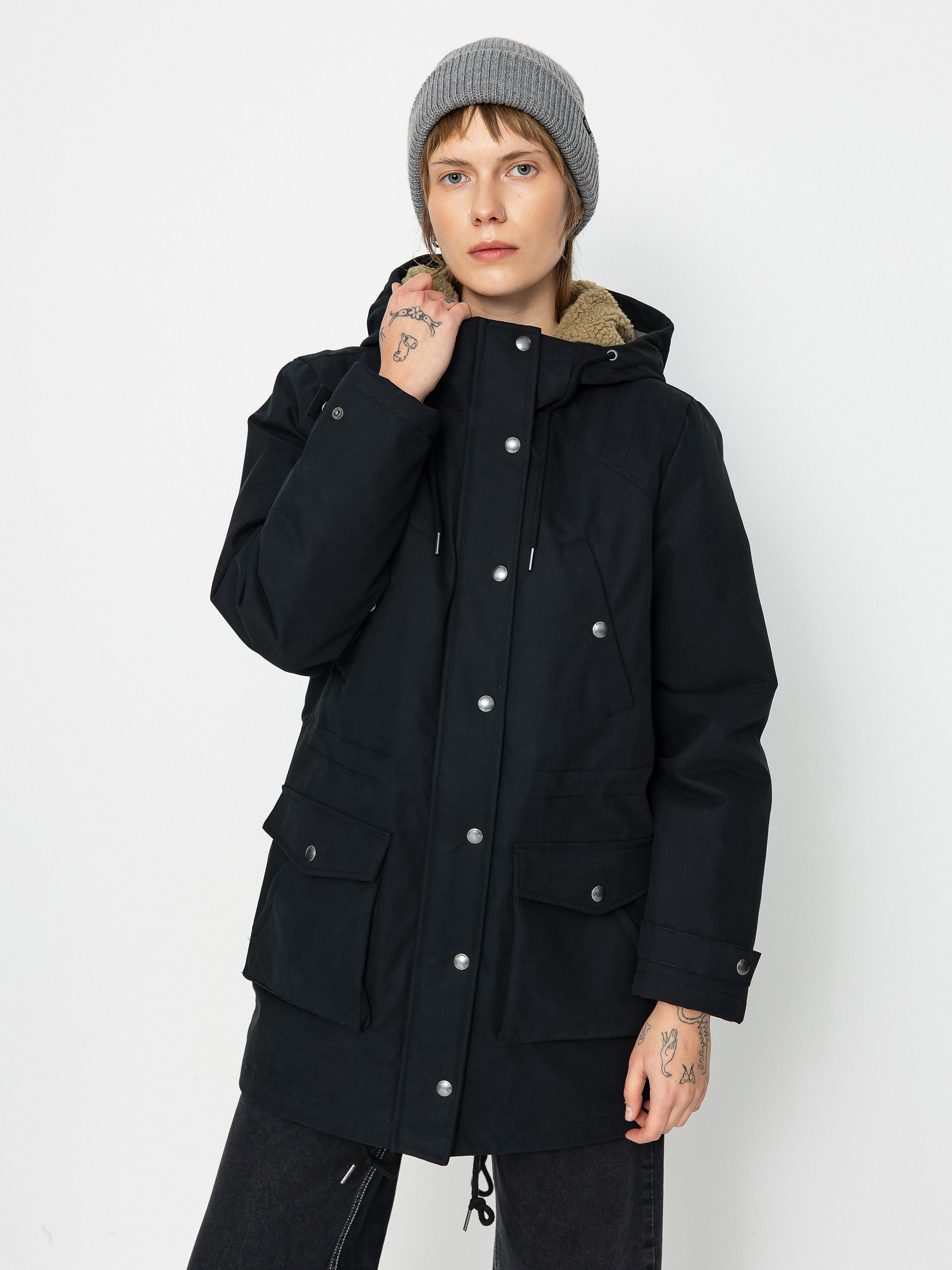 Volcom Walk On By 5K Parka Jacket Wmn - black (black)