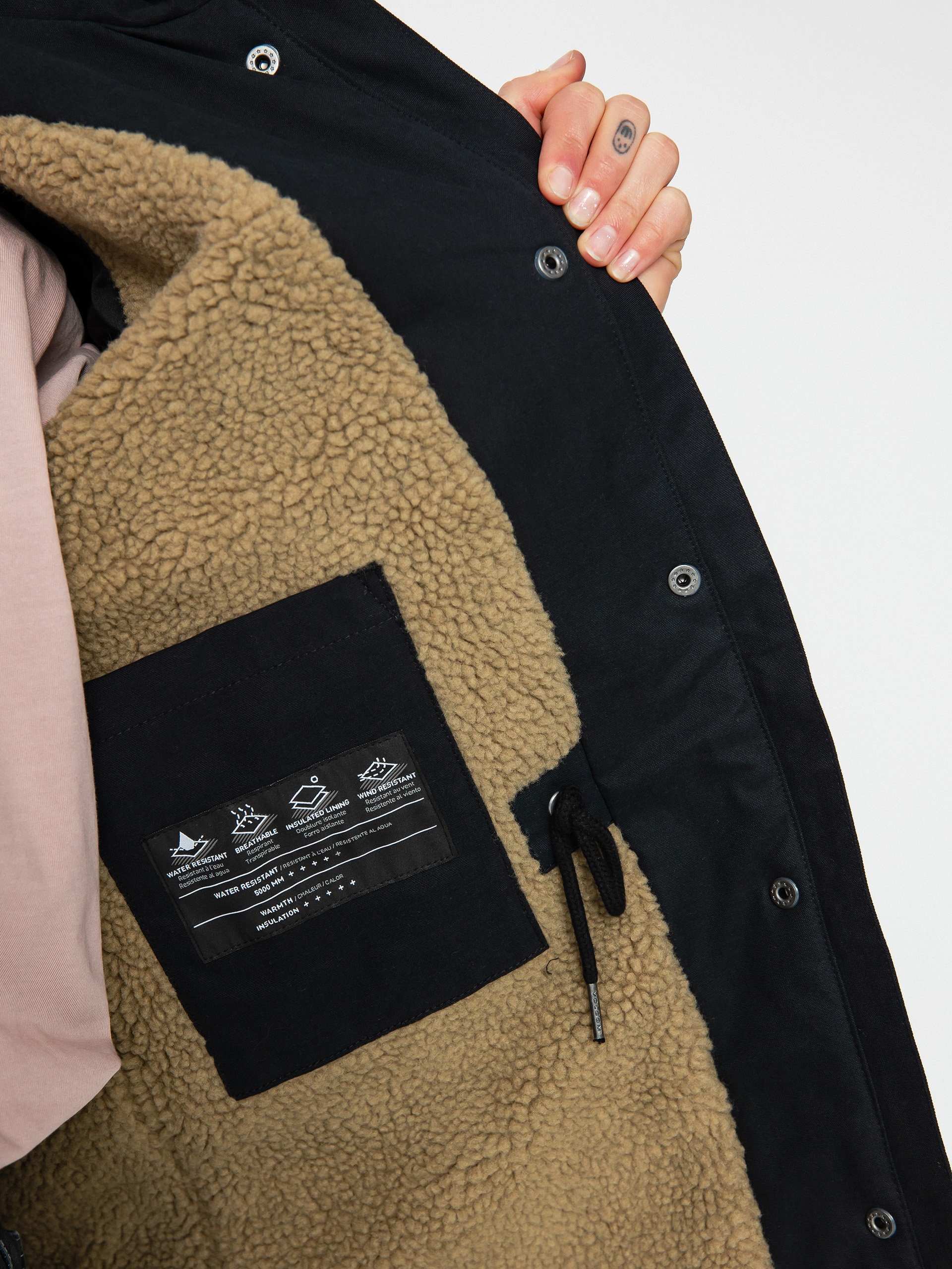 Volcom Walk On By 5K Parka Jacket Wmn - black (black)