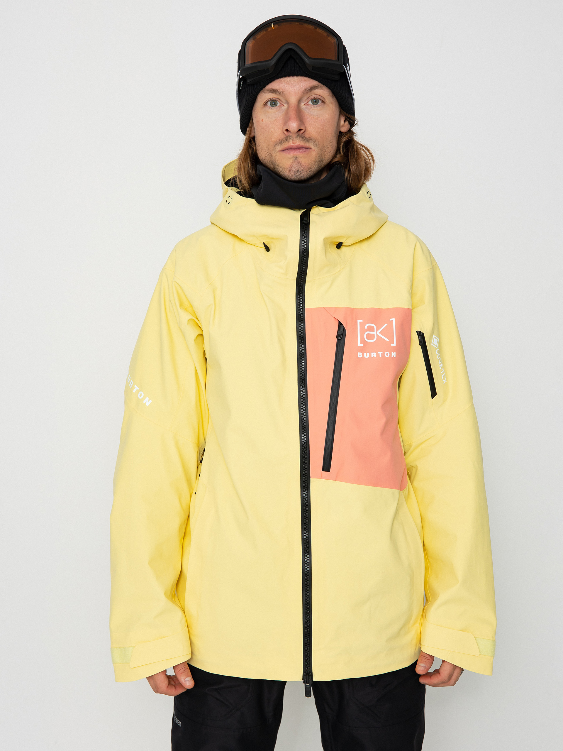 Burton Ak Gore Tex Cyclic Snowboard jacket - yellow (buttermilk/reef pink)