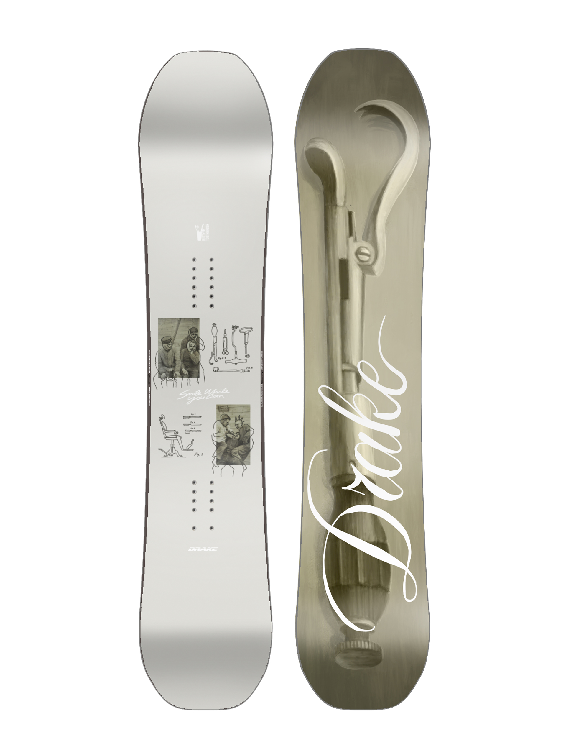 Drake Battle Rusty Snowboard - multicolor