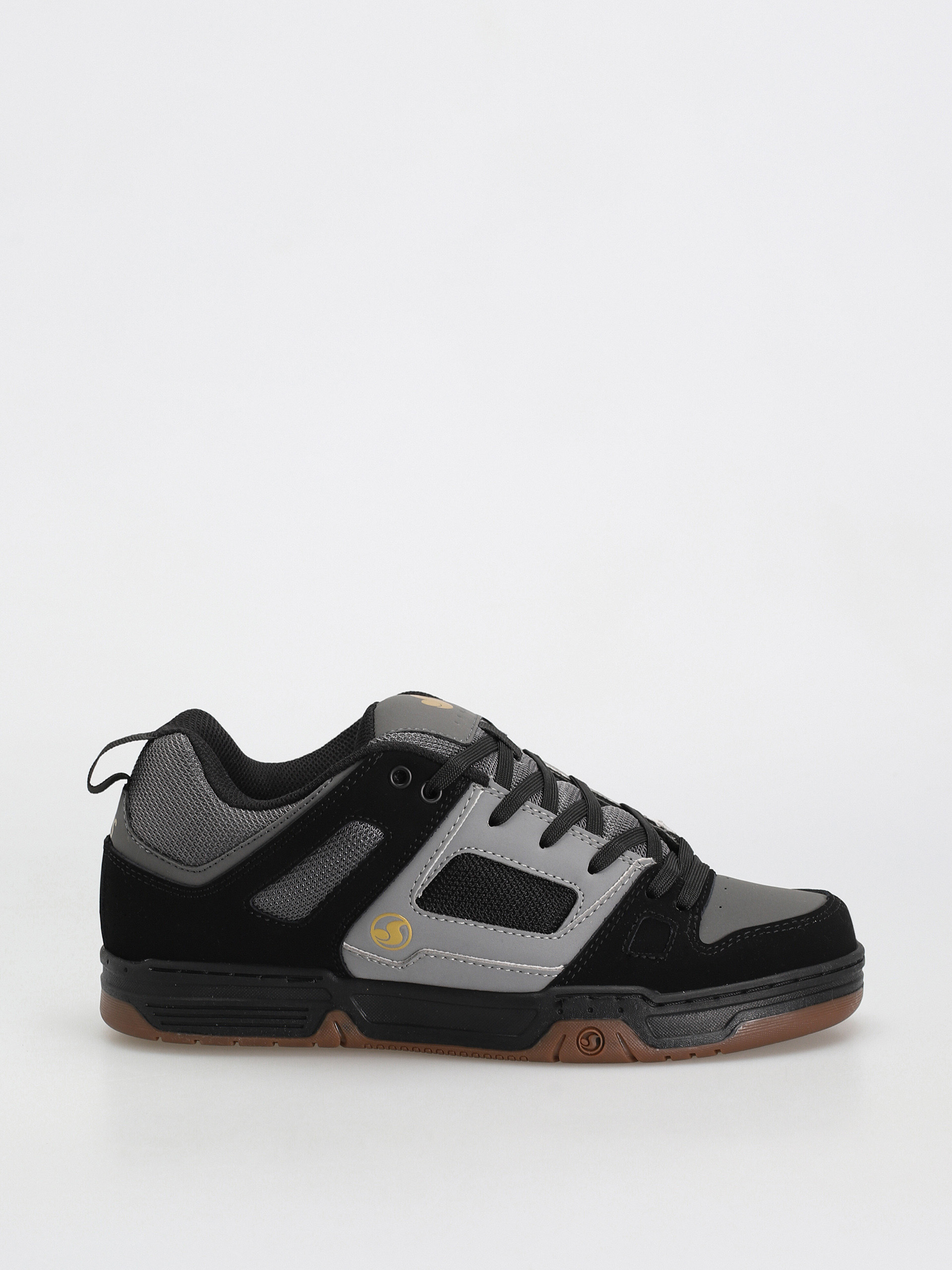 DVS Gambol Shoes - black, grey (black charcoal gold nubuck)