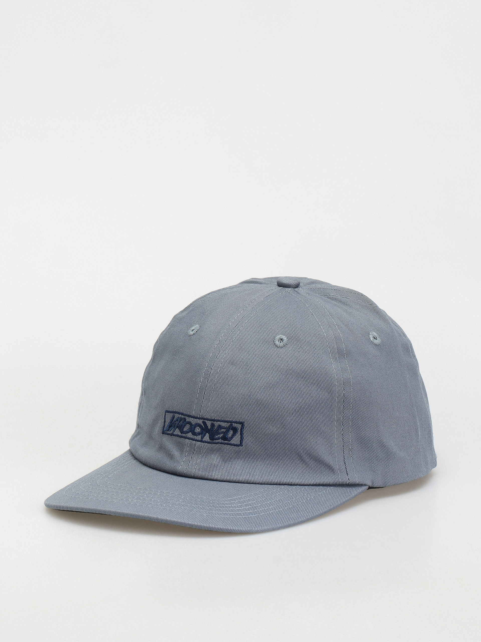 Krooked Adj Moonsmile Scrpt Strapback Cap - blue (blue)