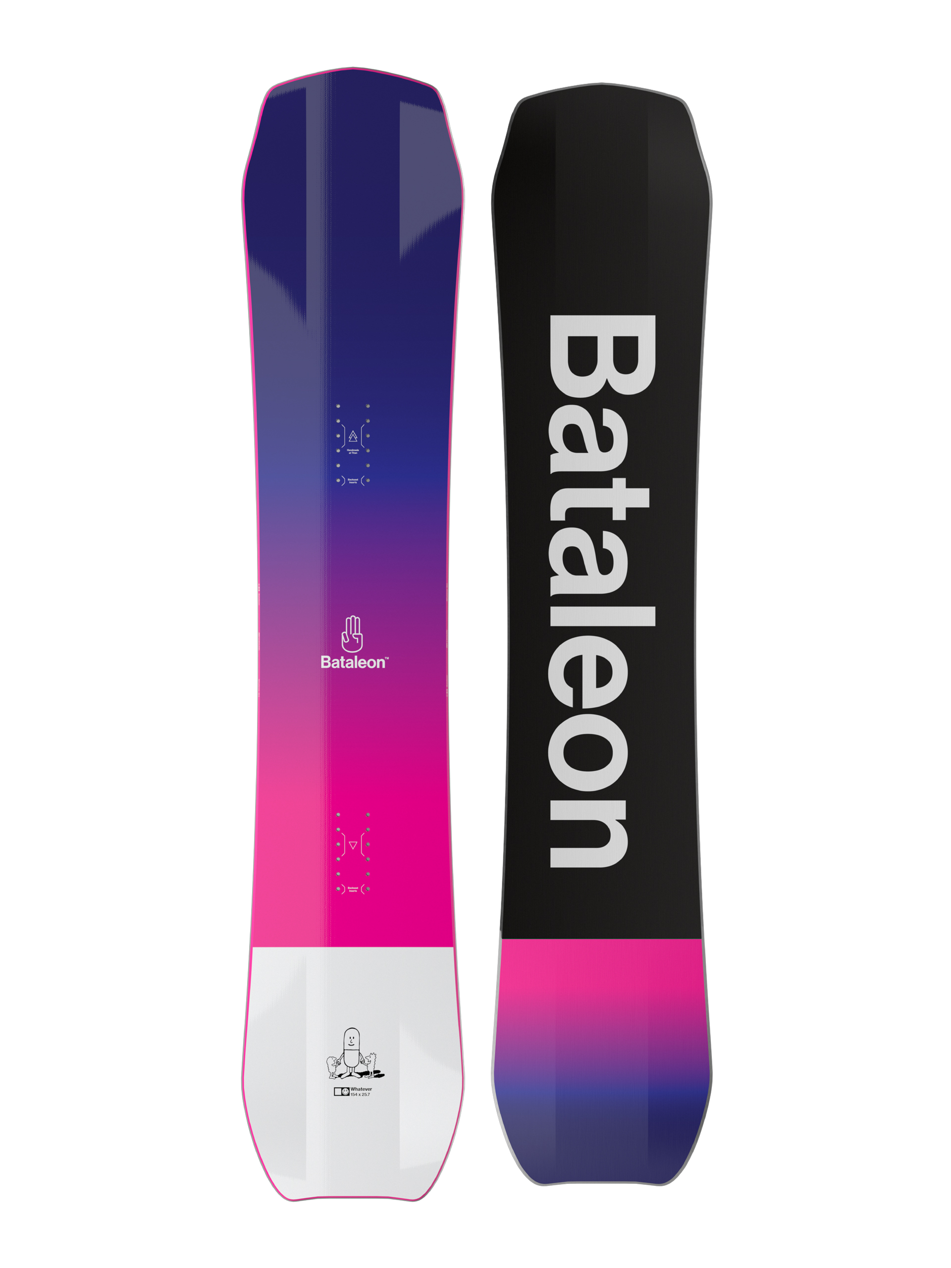 Bataleon Whatever Snowboard - violet, pink, multicolor (black/white/multi)